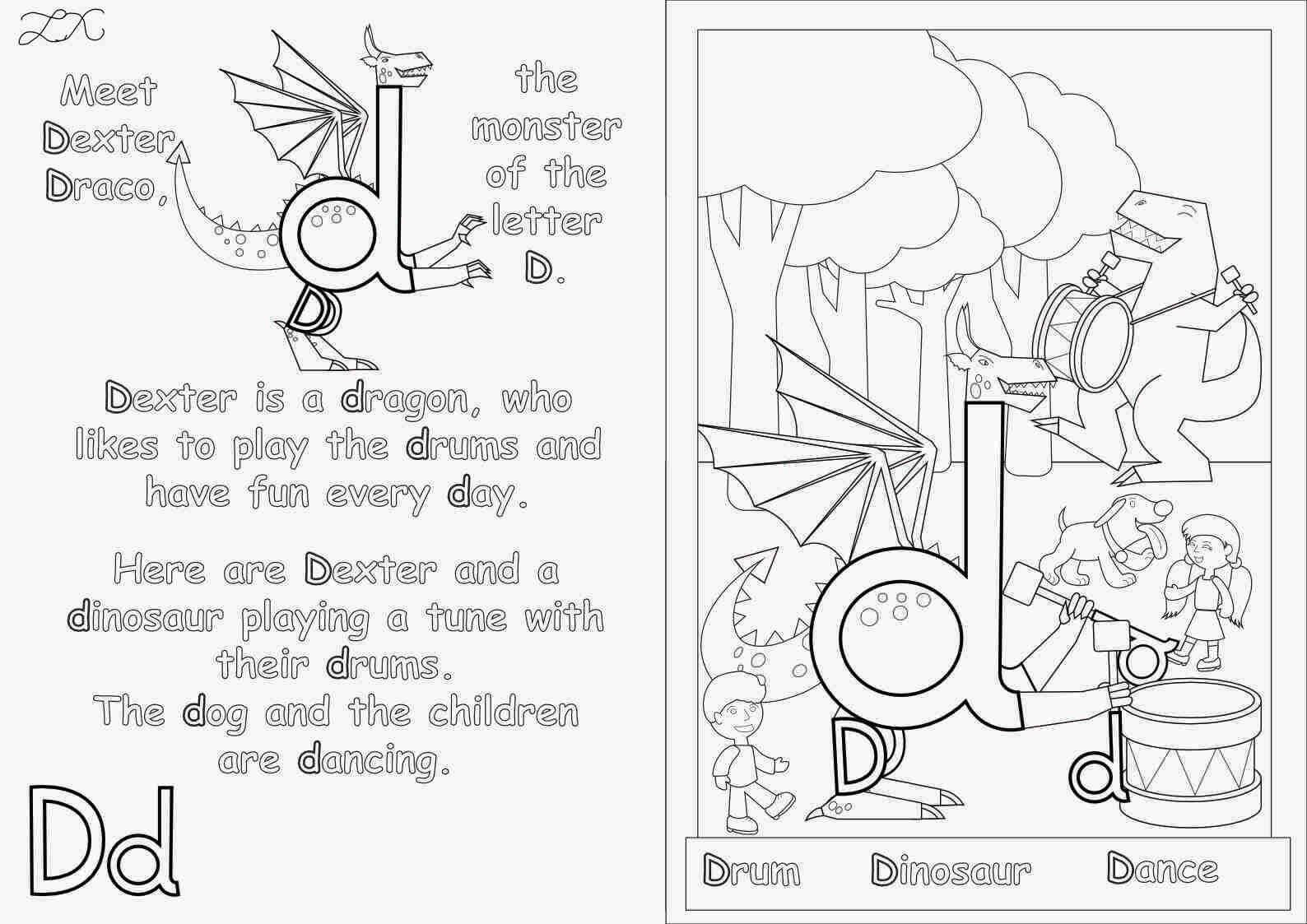 letterland coloring pages