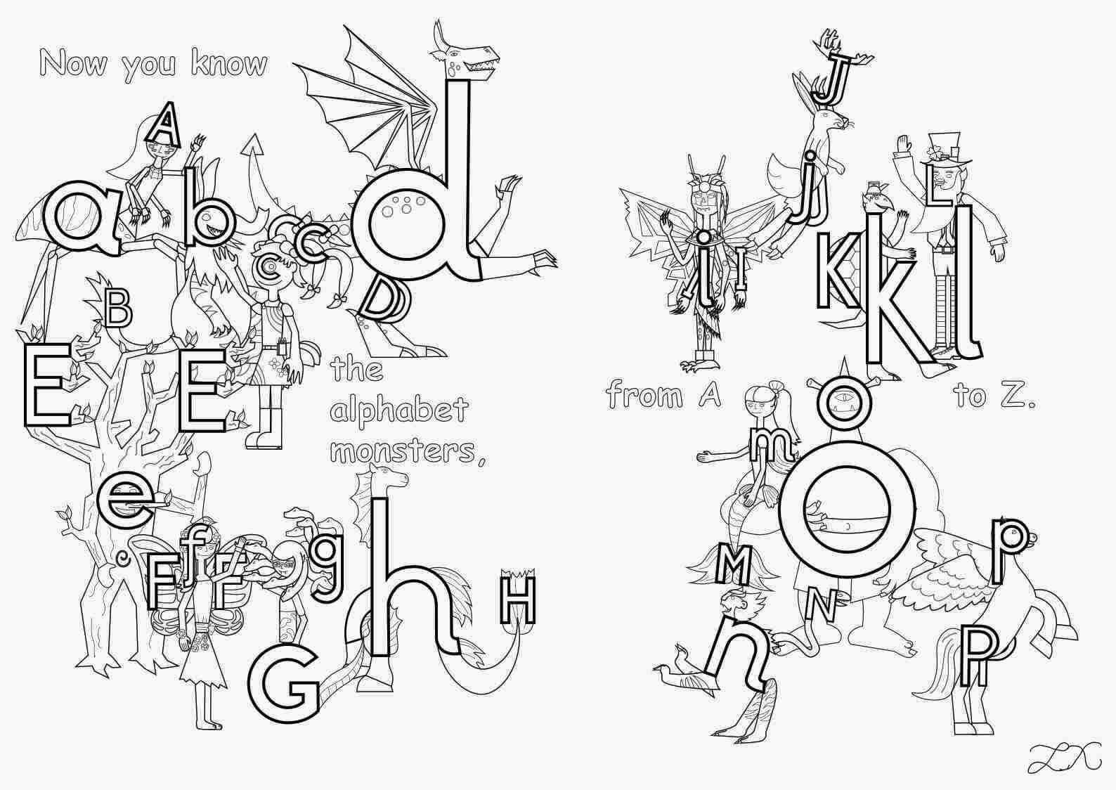 letterland coloring sheets