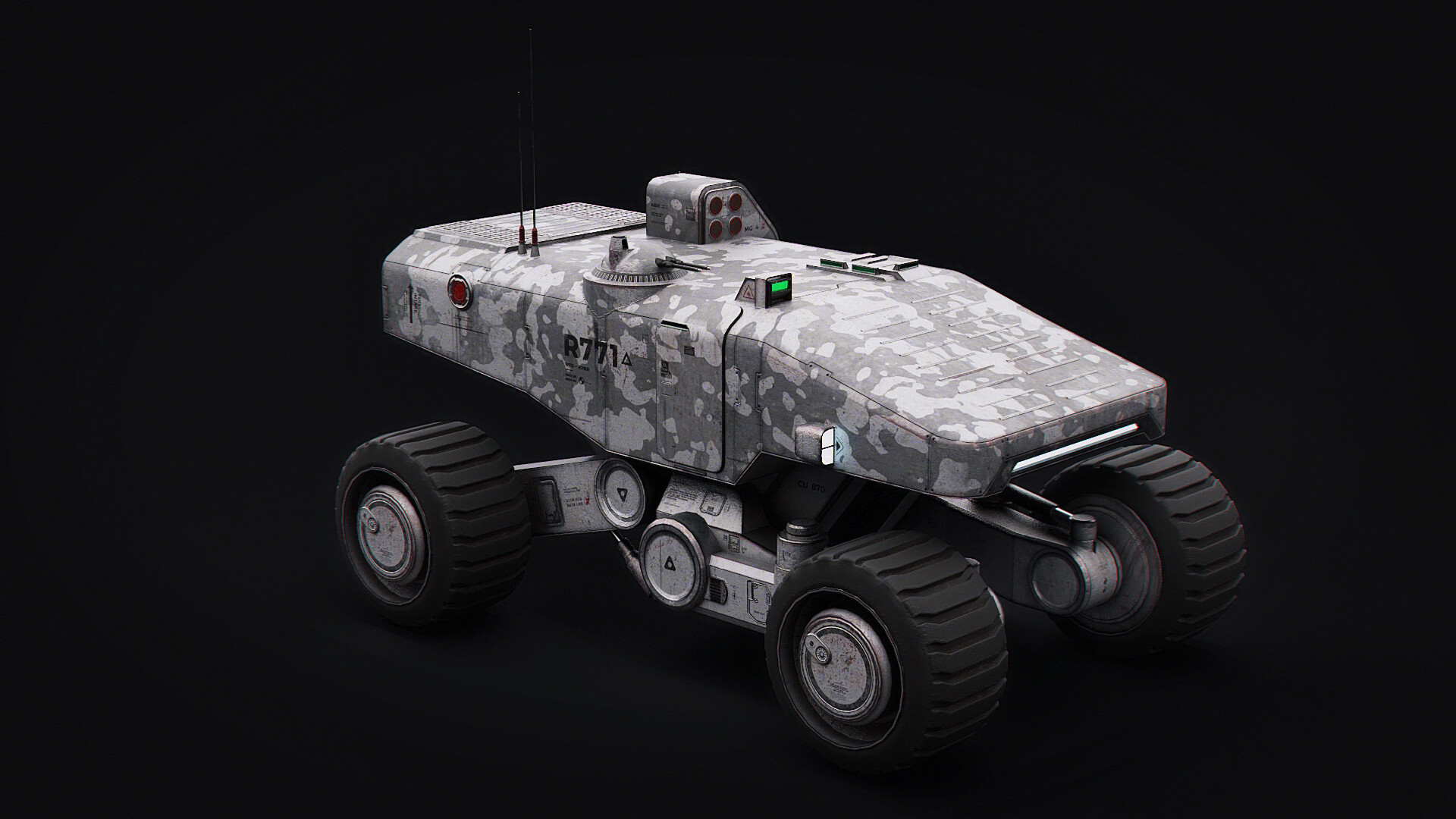 ArtStation - Mars Military Rover Transporter