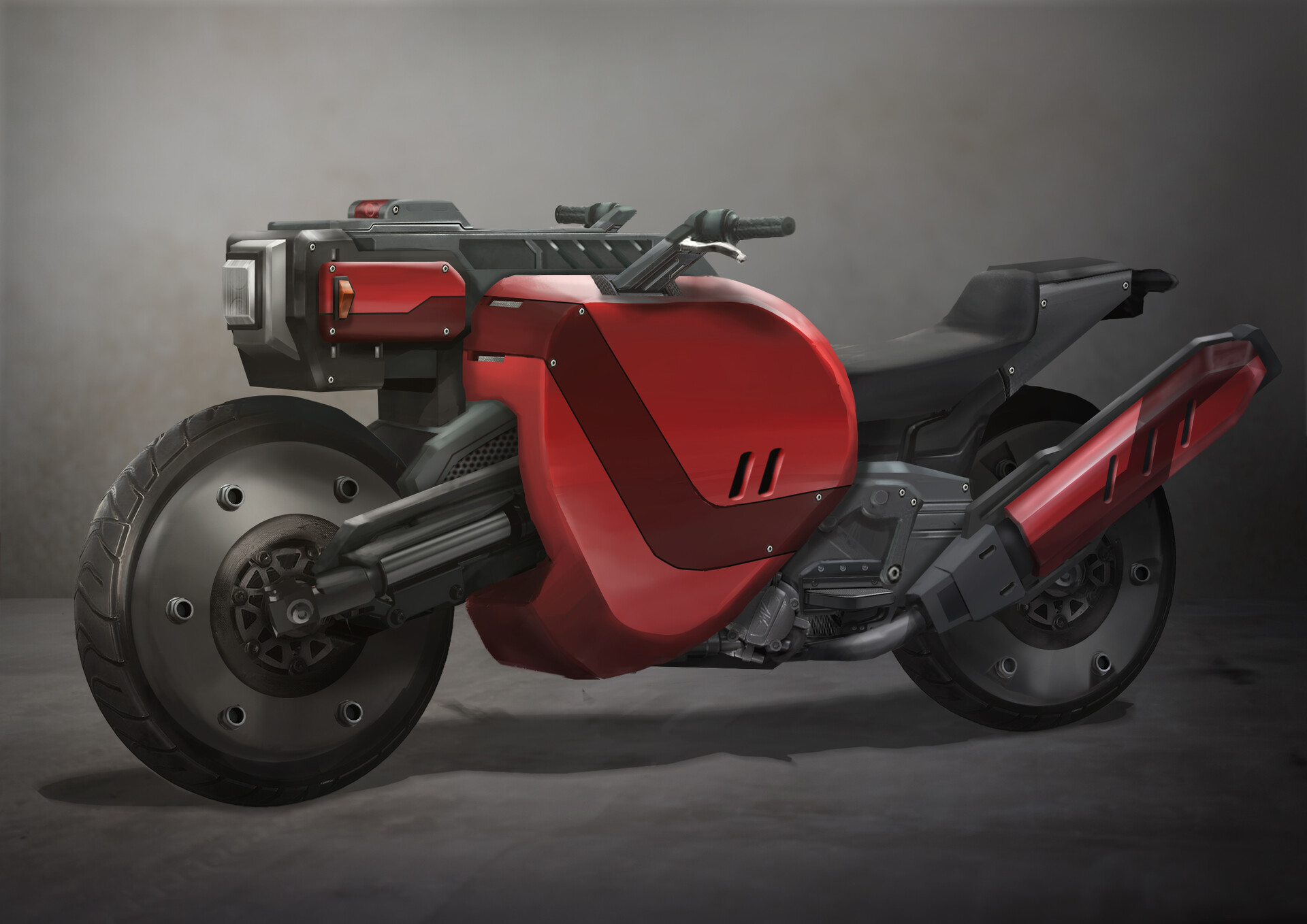 ArtStation - Red Hot Bike