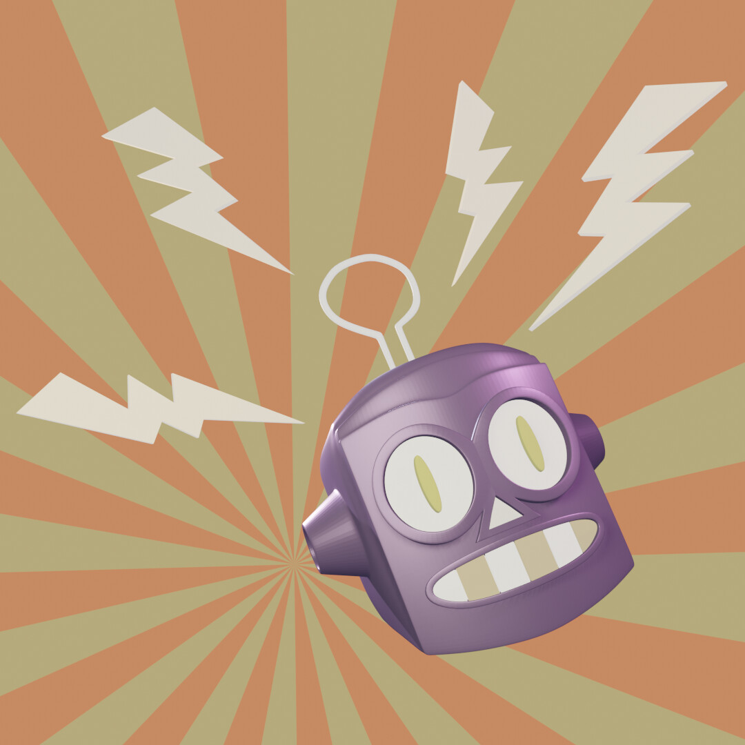 ArtStation - Vintage Robot Head