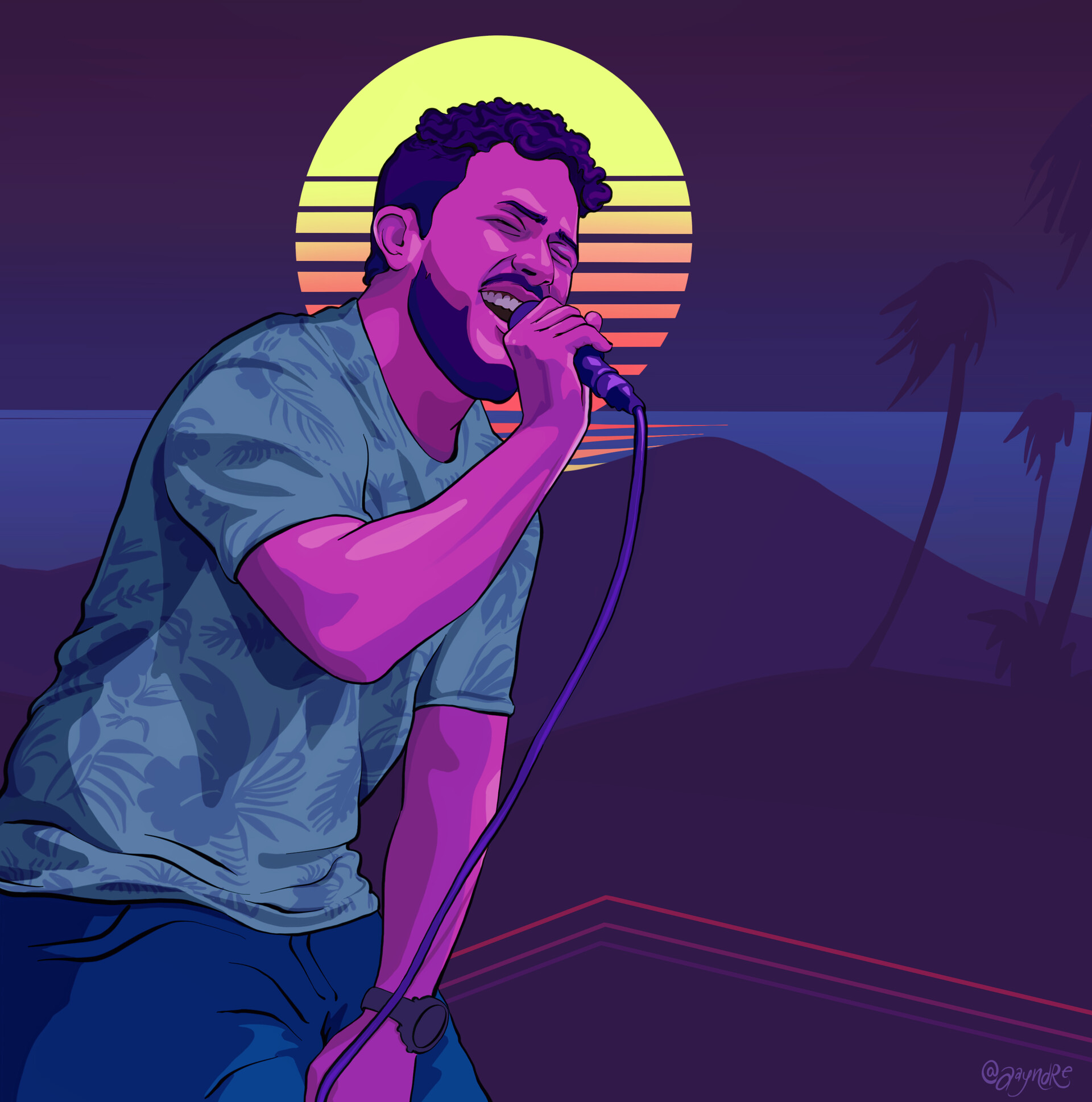 ArtStation - [at last] // ayndre ~ synthwave art