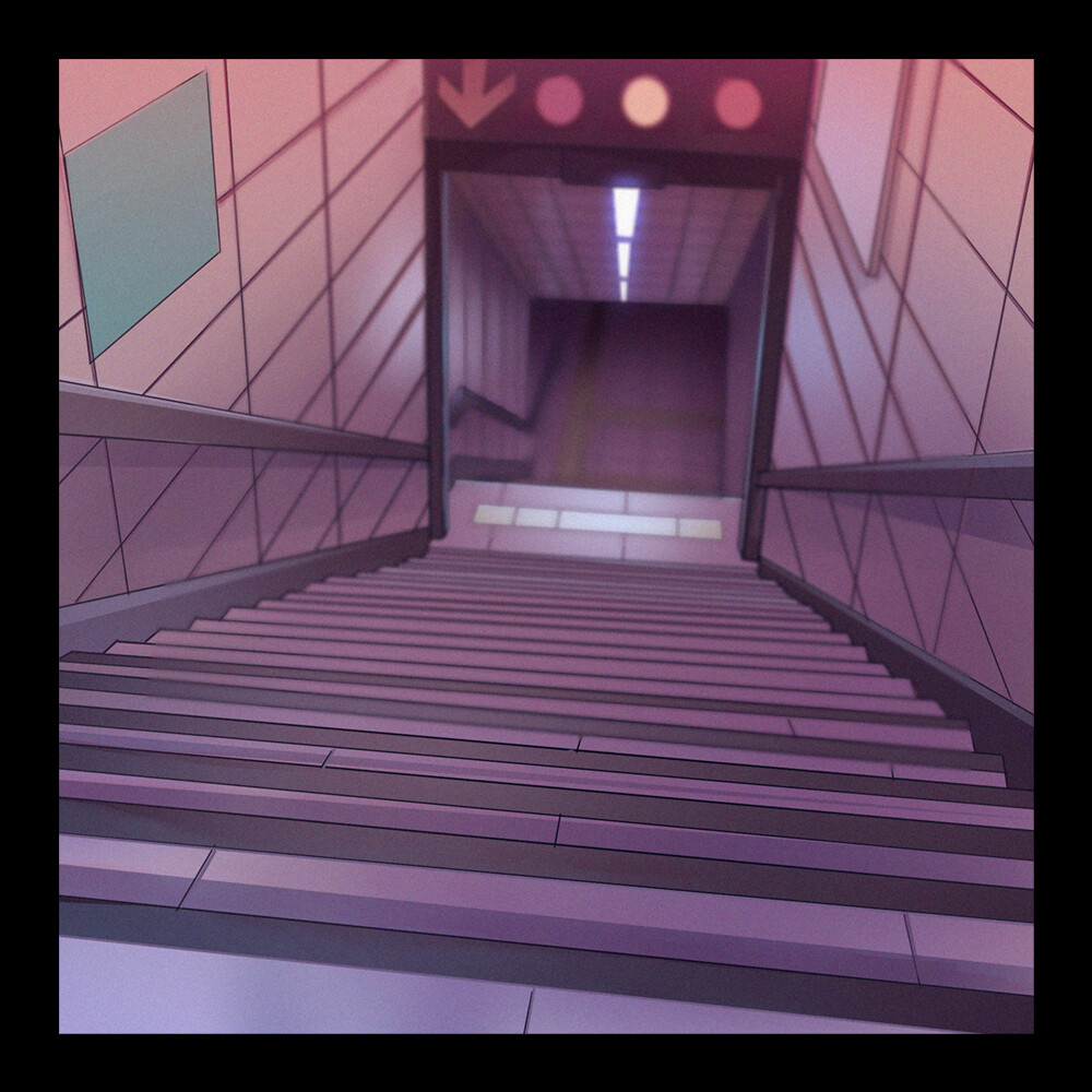 ArtStation - [ Comic Background ] Subway and Exit, Judicaëlle Live Lun