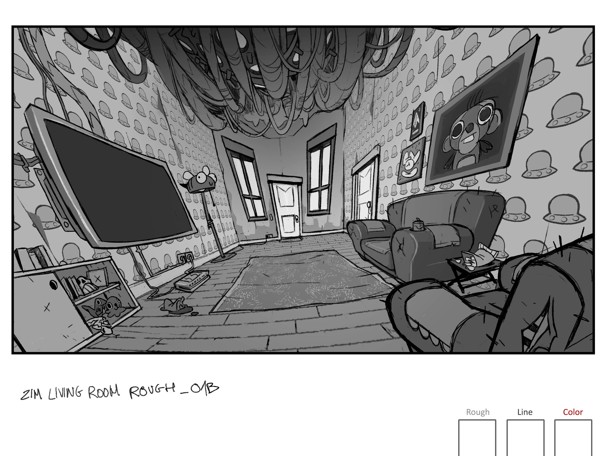 Simon Hutt T - INVADER ZIM : ENTER THE FLORPUS Movie BG concept art