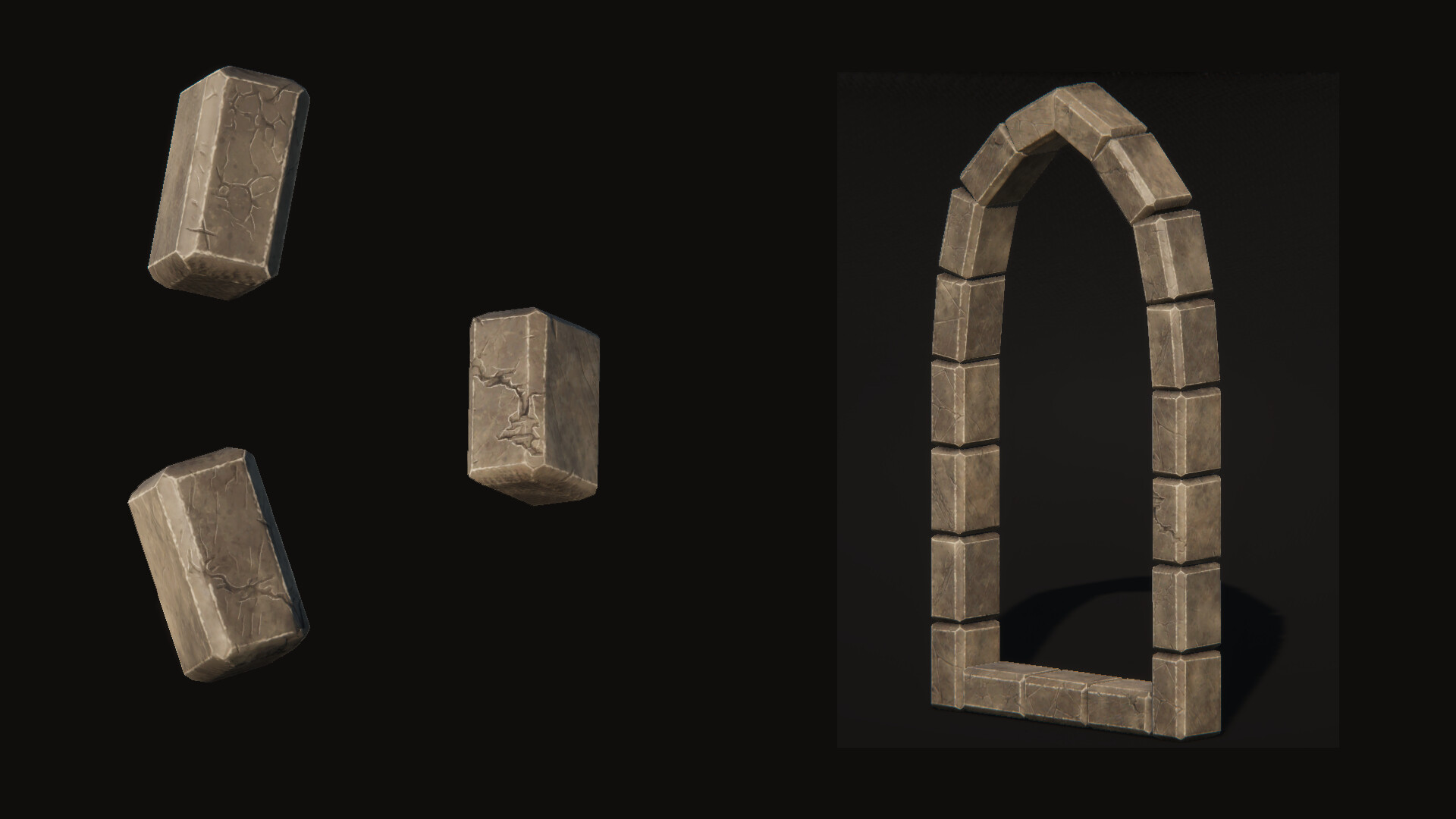 ArtStation - Stone window frame