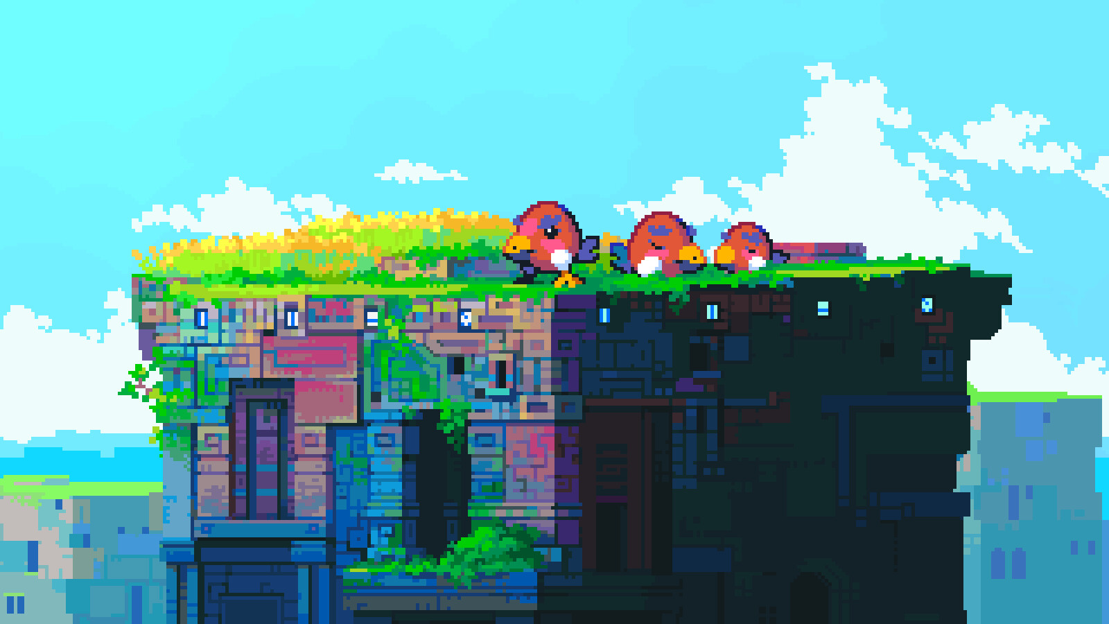 ArtStation - Birb Tower - Pixel Art