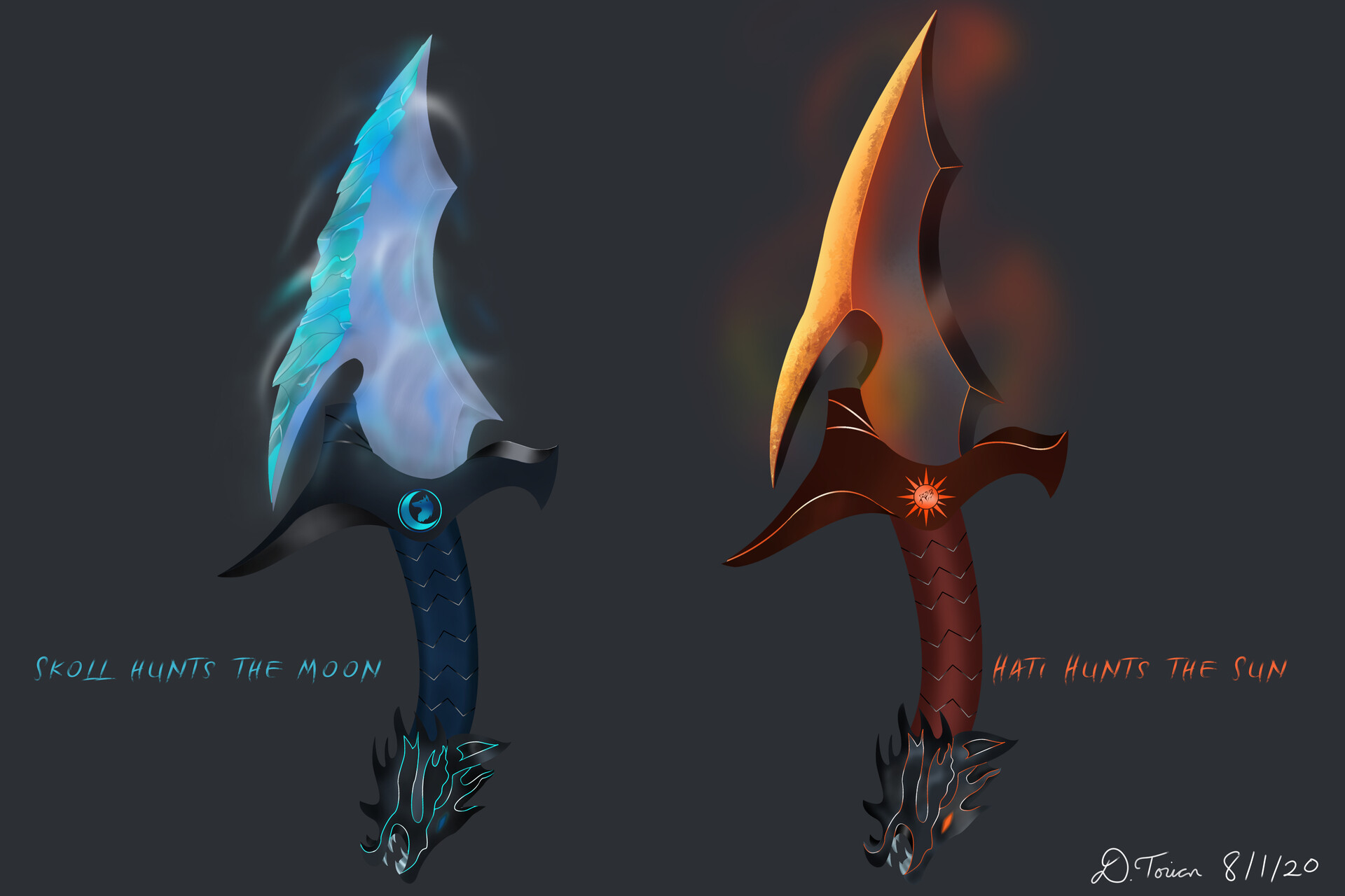 ArtStation - Lumos and Sola Weapon Design