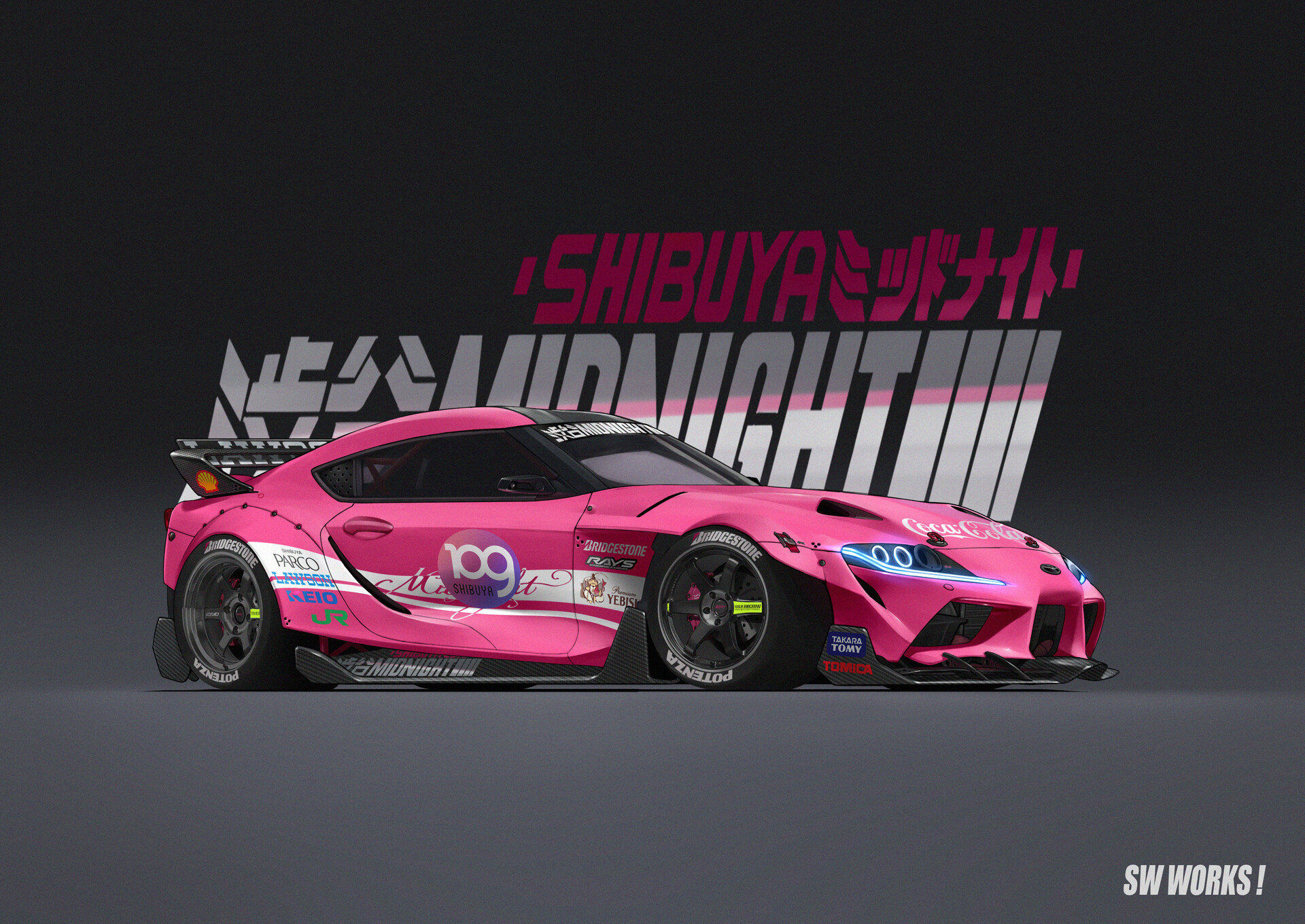 ArtStation - GR Supra SHIBUYA MINDNIGHT Racing Kit