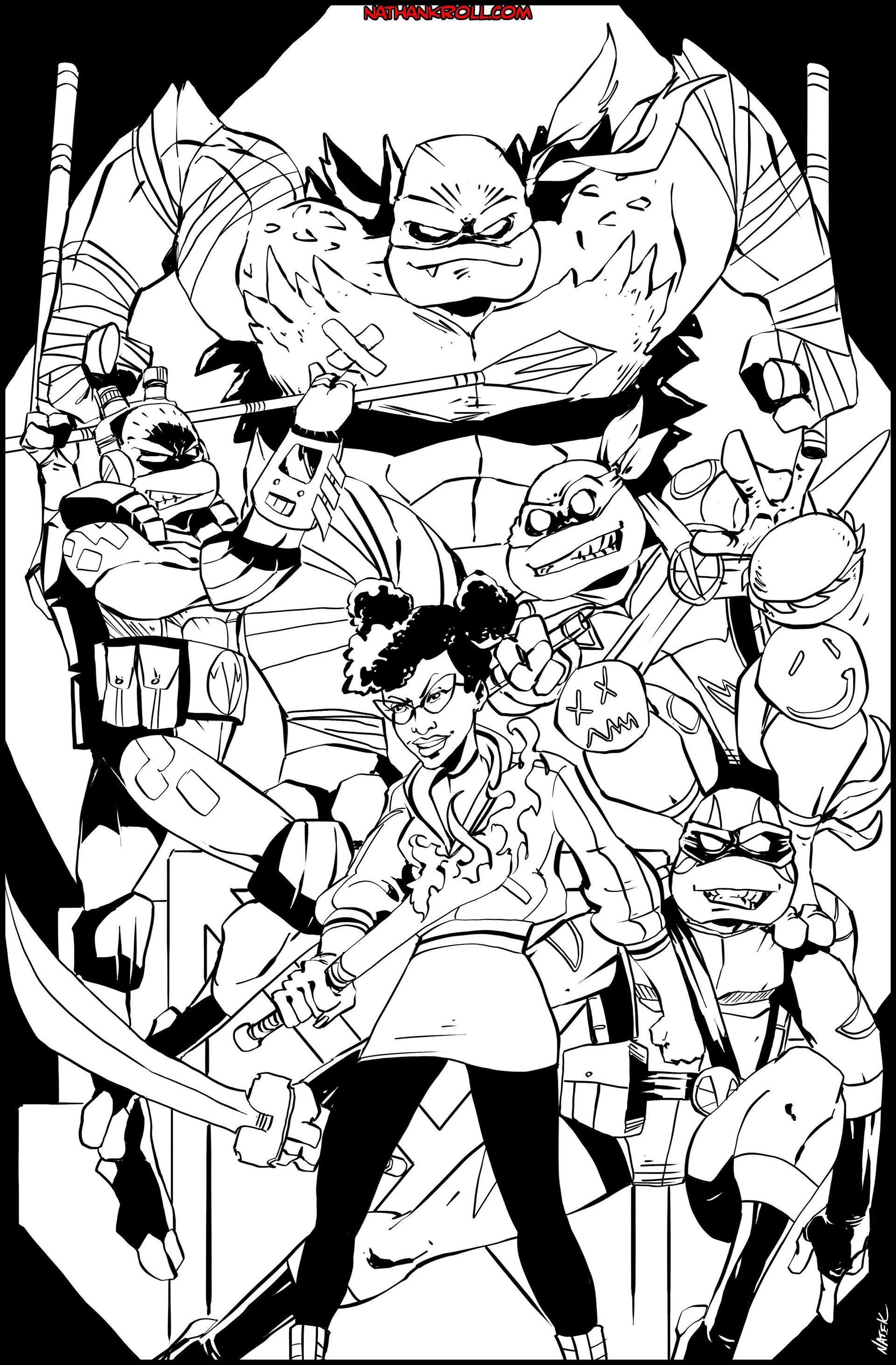 rise of the teenage mutant ninja turtles coloring pages