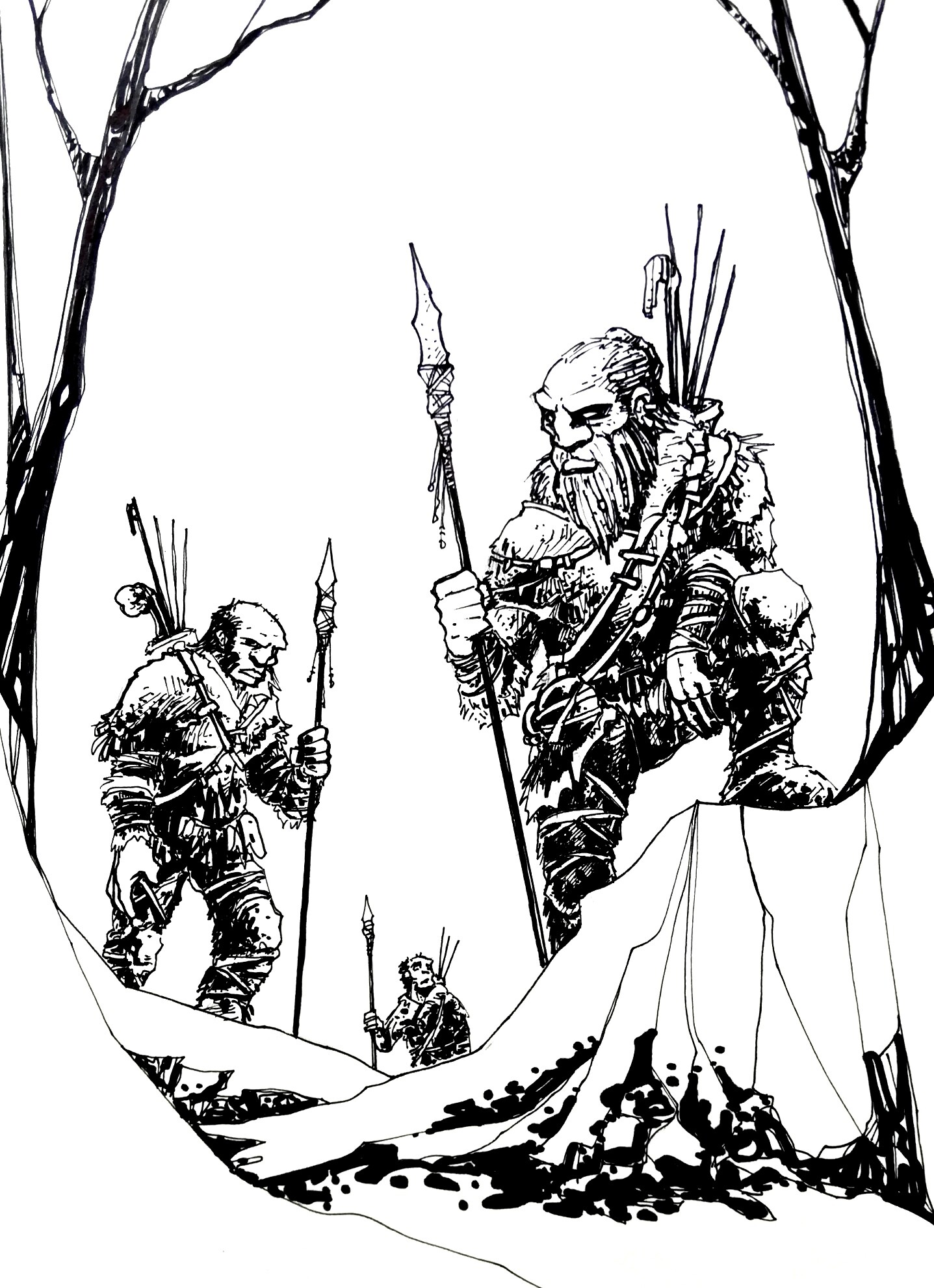 ArtStation - "Otzi, the hunters" Comic concept Art.