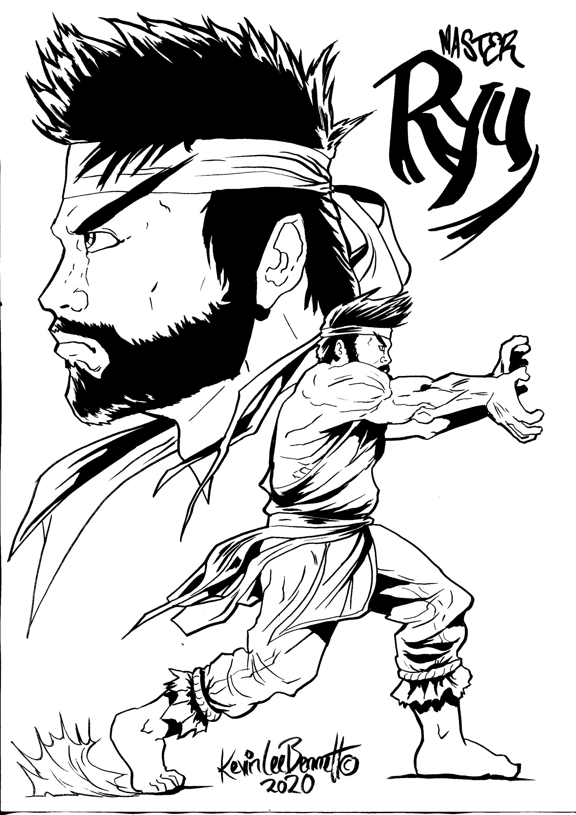 ryu coloring