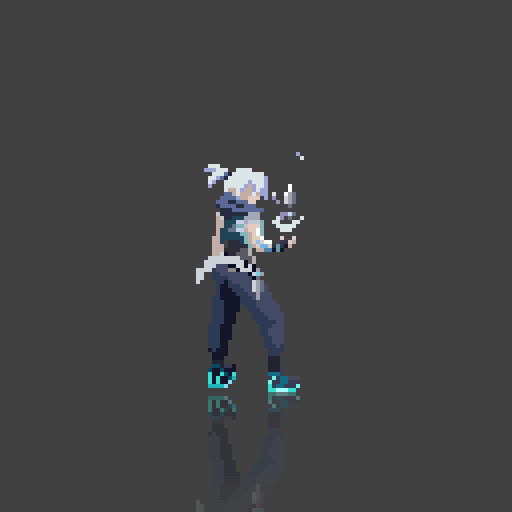 ArtStation - Jett pixel art animation - Valorant fanart