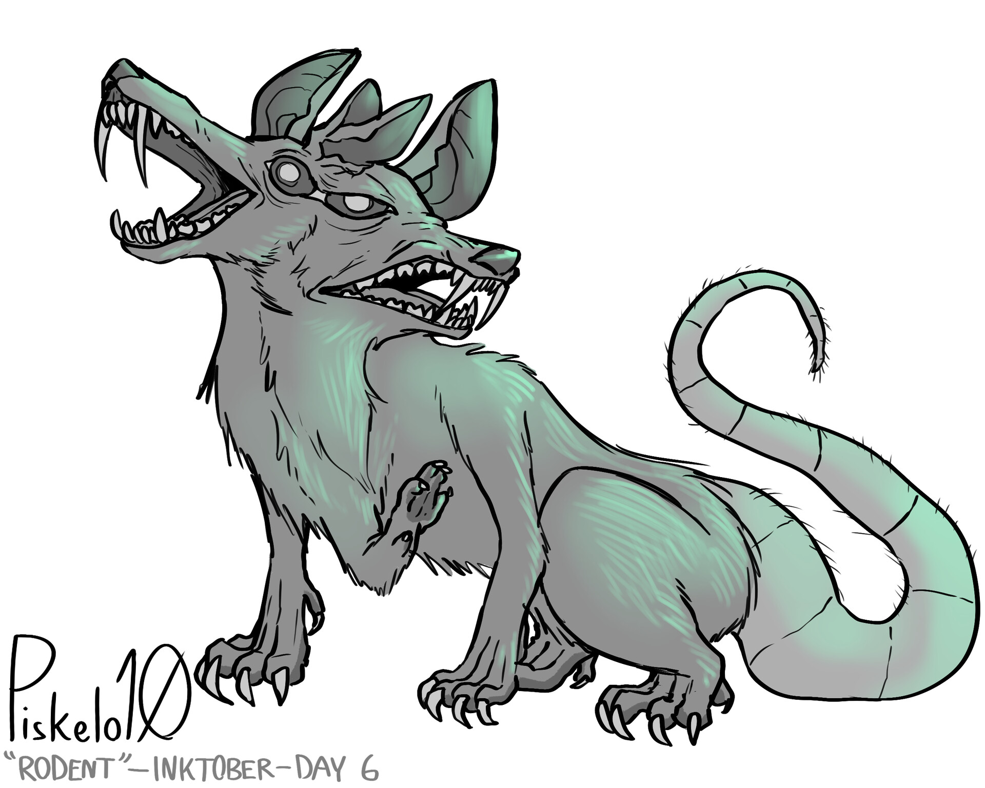 ArtStation - "Rodent" | Inktober 2020 | Day 6