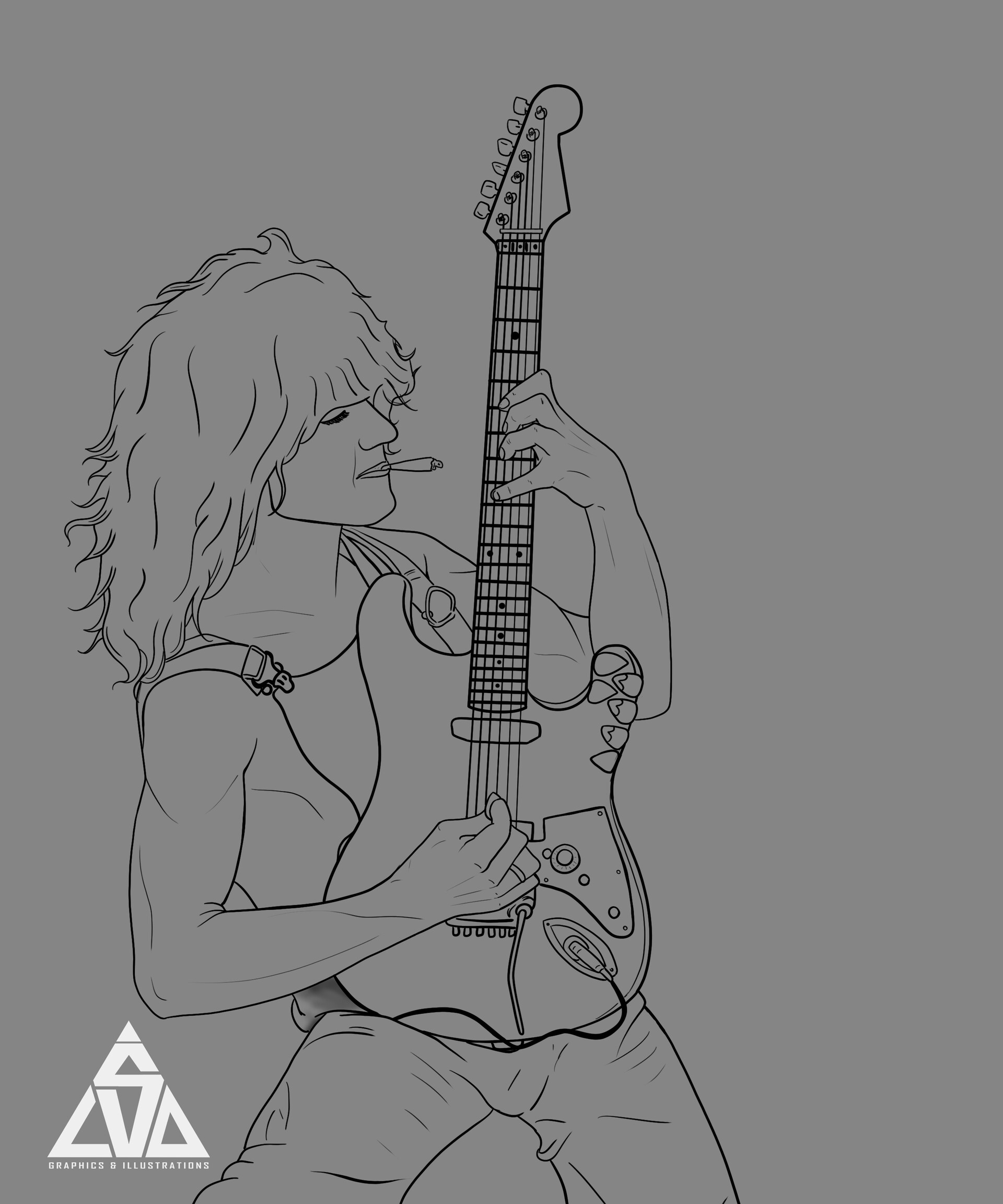 van halen coloring pages