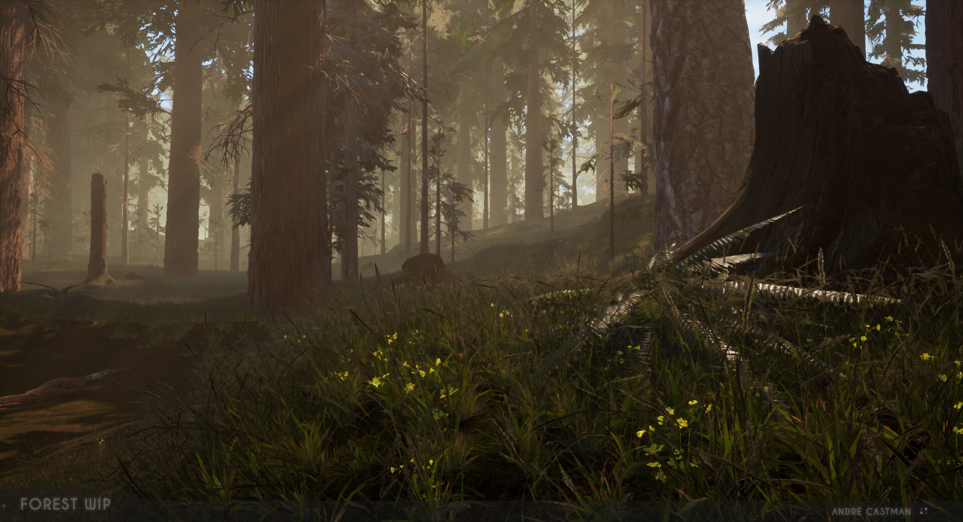 ArtStation - Procedural Forest in UE4