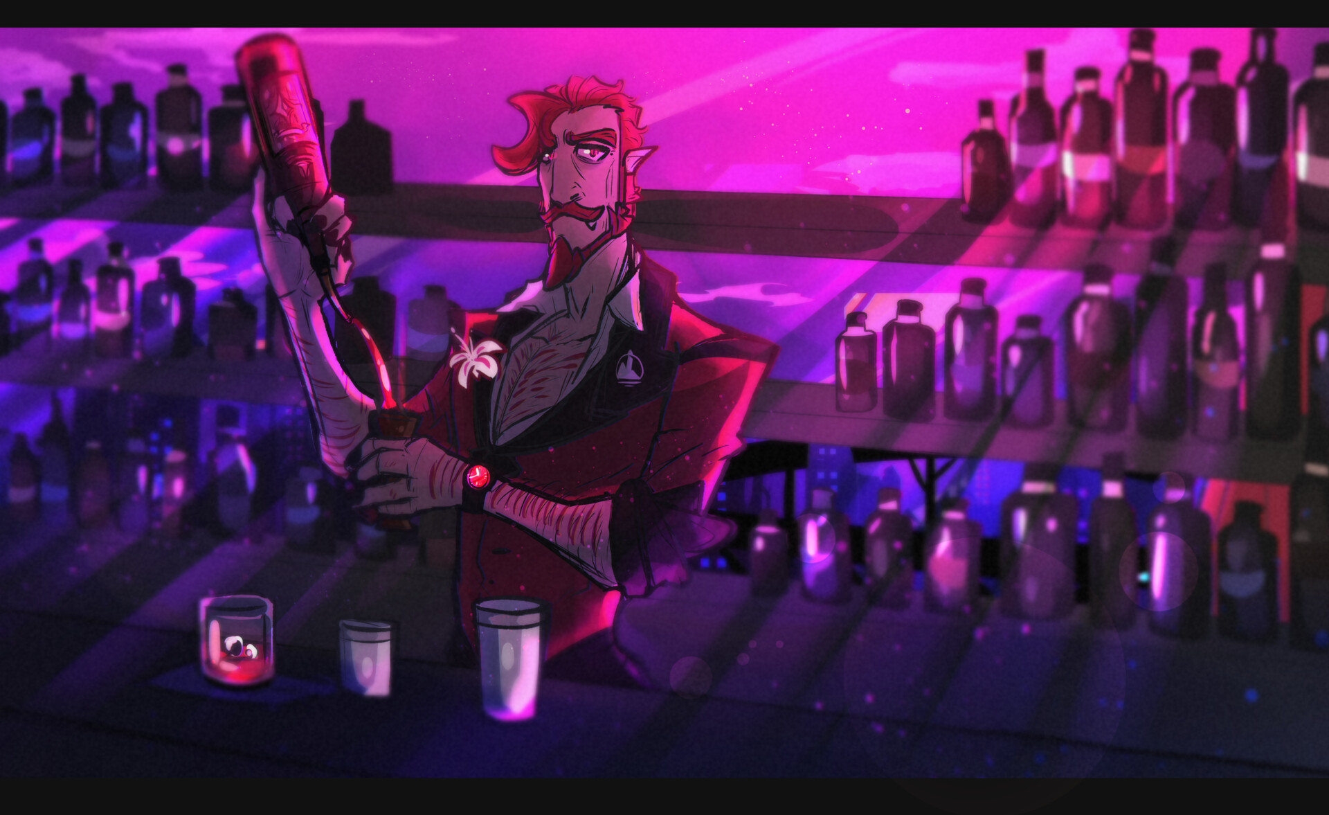 ArtStation - [OC] A Modern Vampire at Work