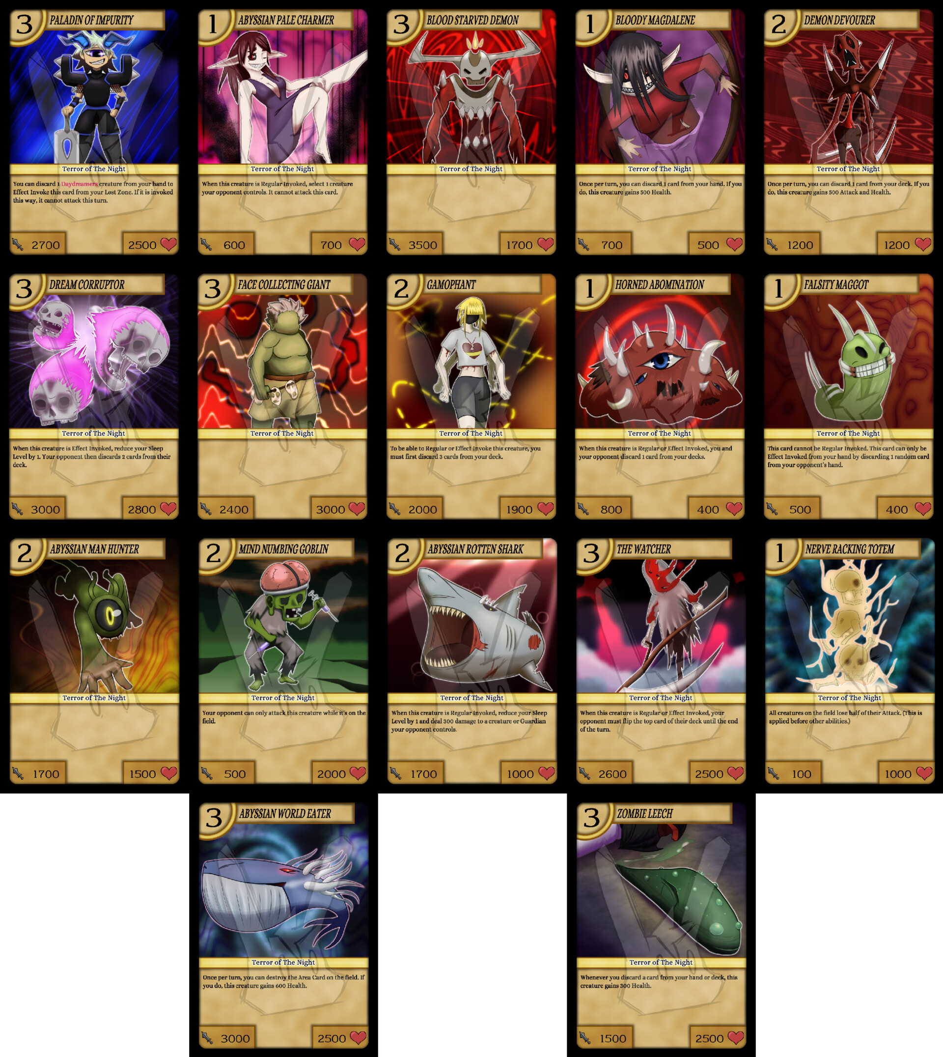 ArtStation - TCG Project [Dream Dimension TCG] - Creatures 3