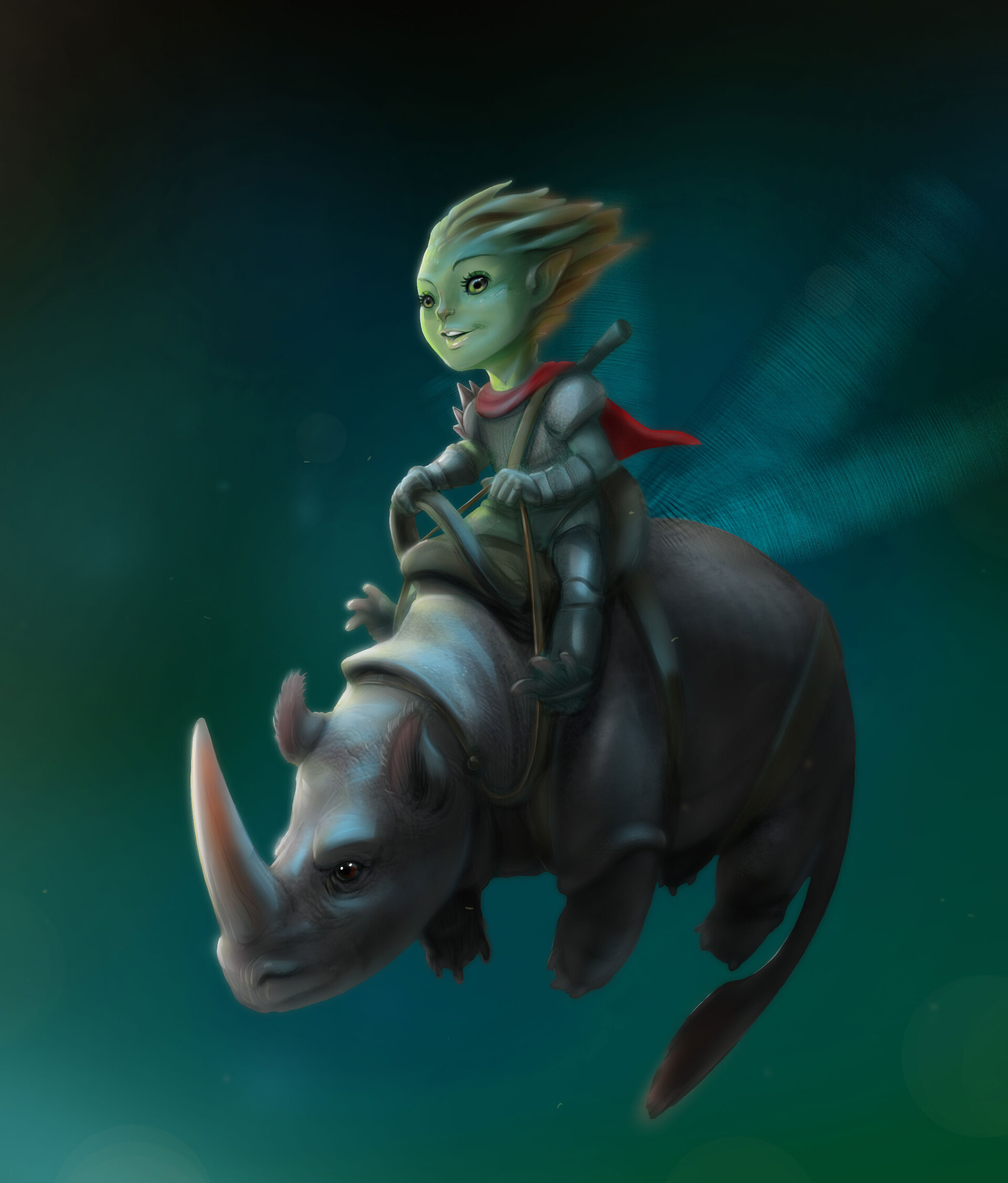 ArtStation - Flying Rino