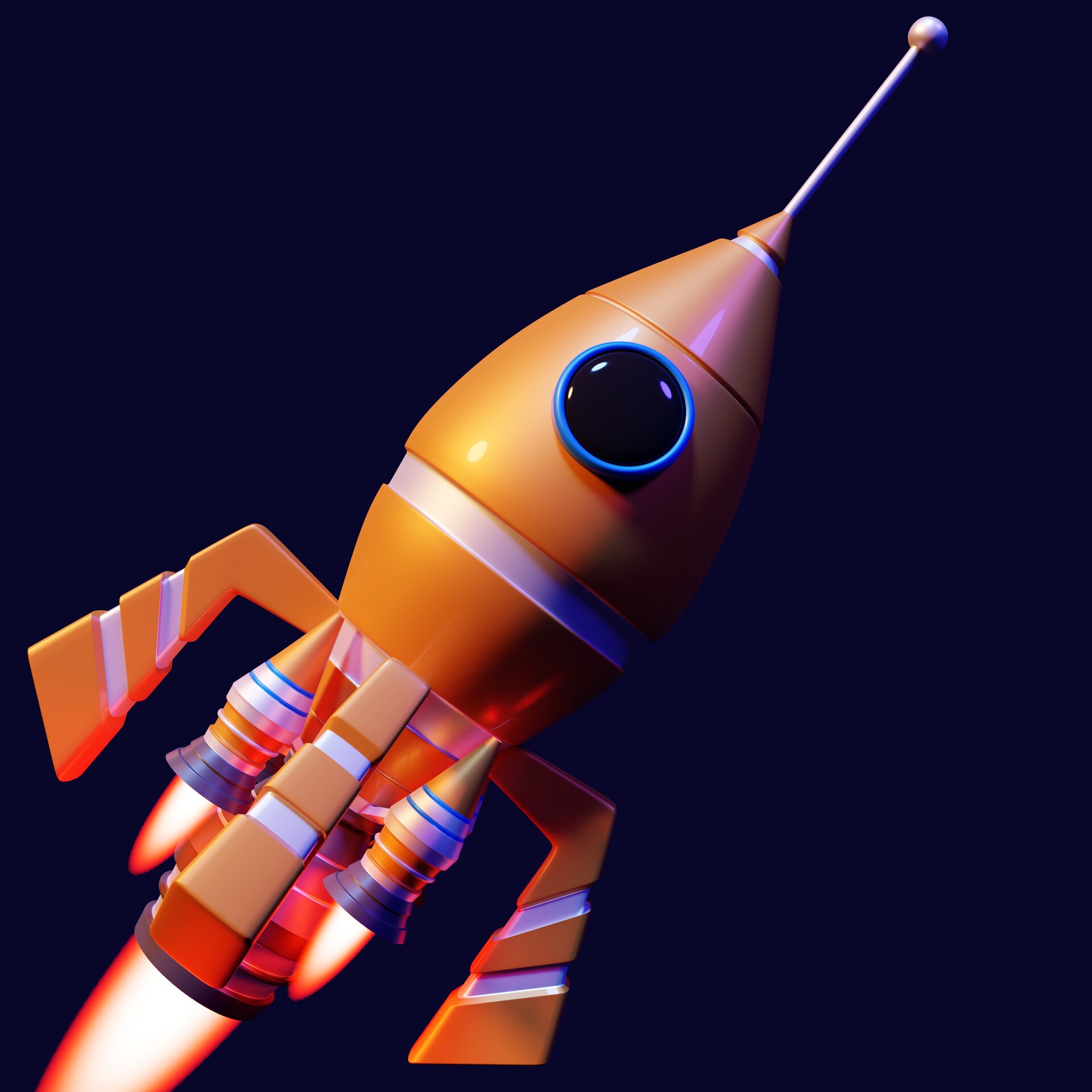 ArtsyGamex - Cartoon Rocket
