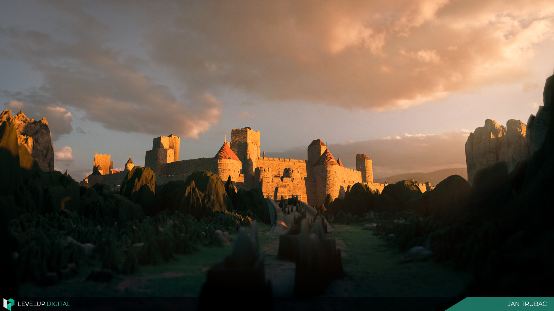 Jan Trubac - portfolio - Medieval City - Substance Designer