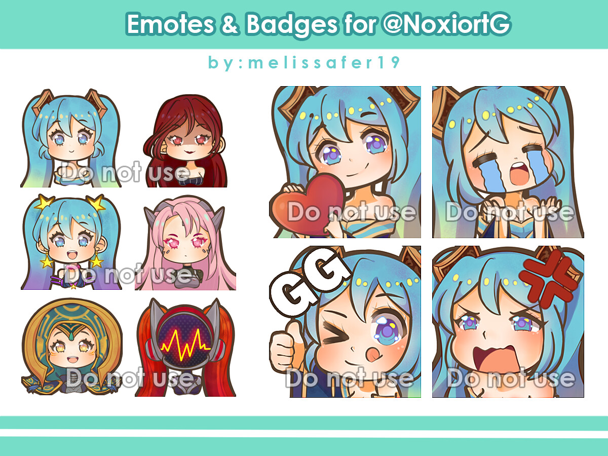 ArtStation - Sona emotes and badges
