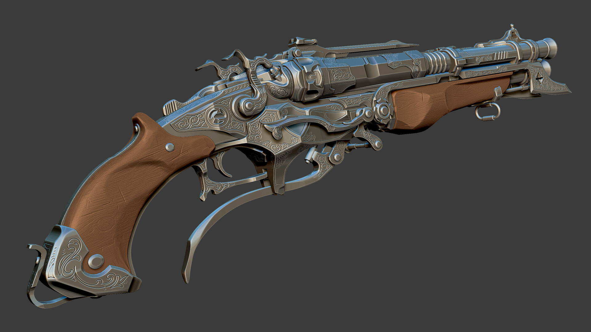 ArtStation - Triple Barrel Shotgun - Defender of the Virtuous