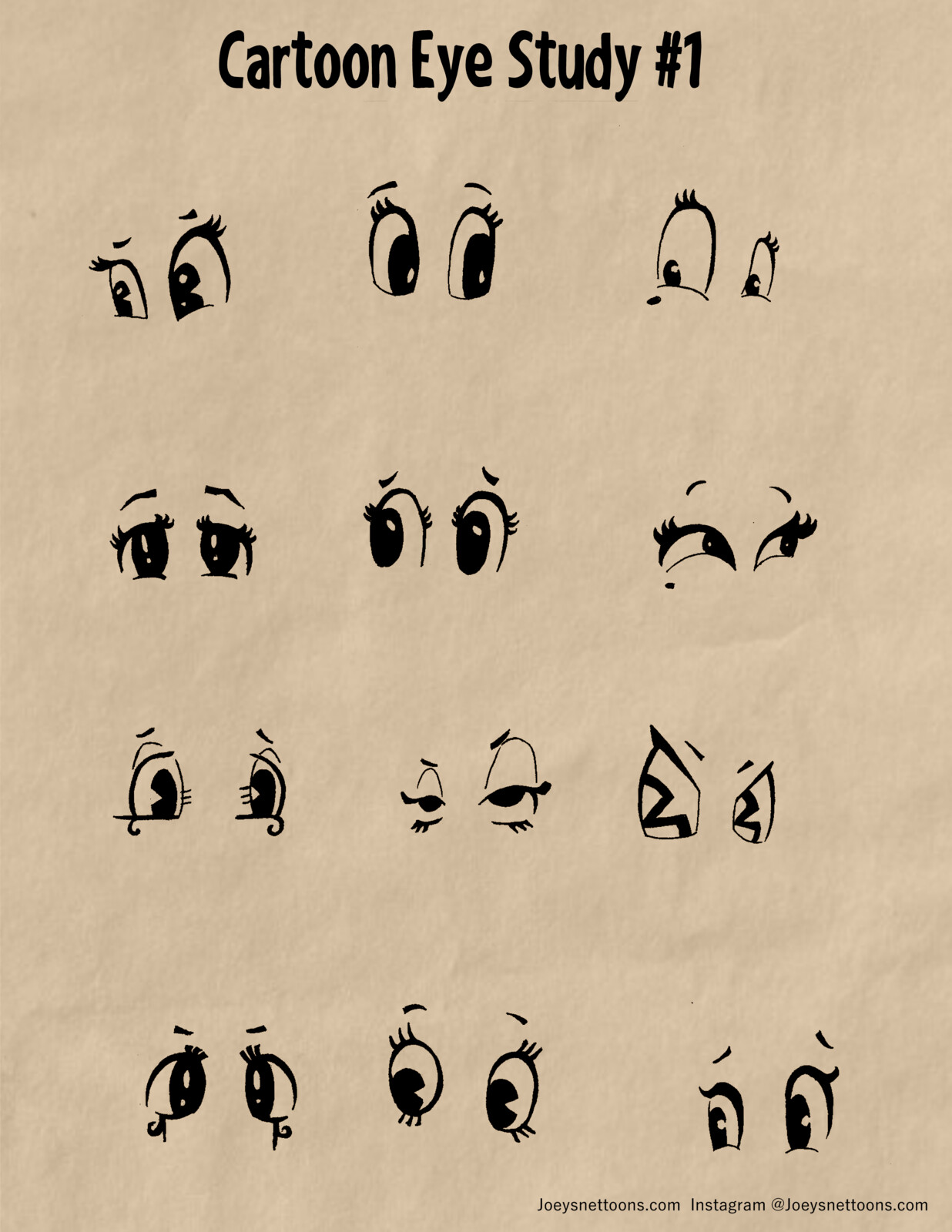 Joseph Lucas - Cartoon Eye Study #1