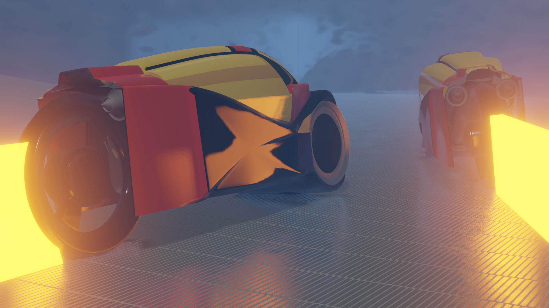 ArtStation - Tron light cycles