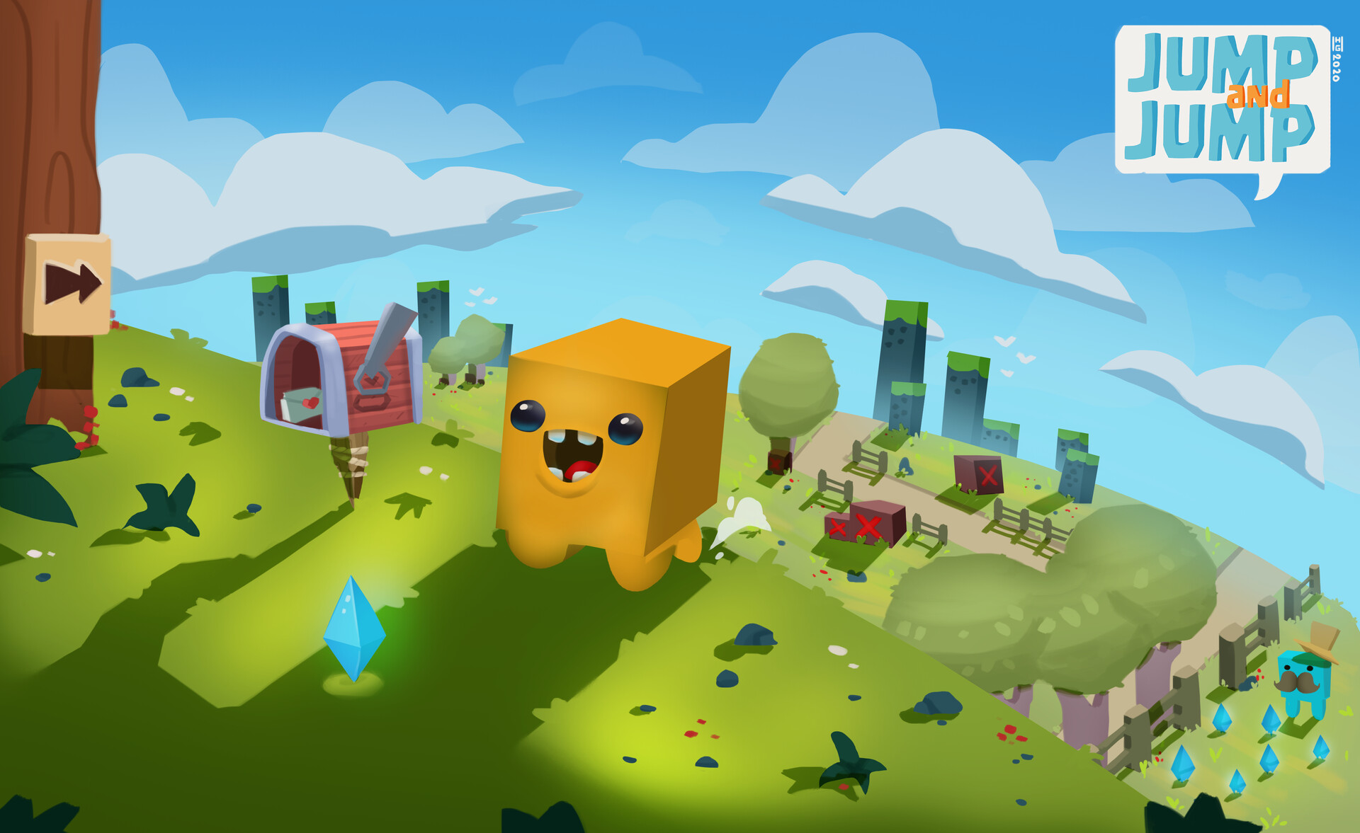 ArtStation - Jump and Jump final art