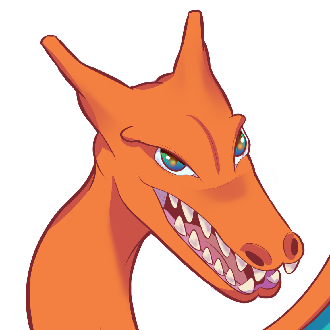 charizard head outline
