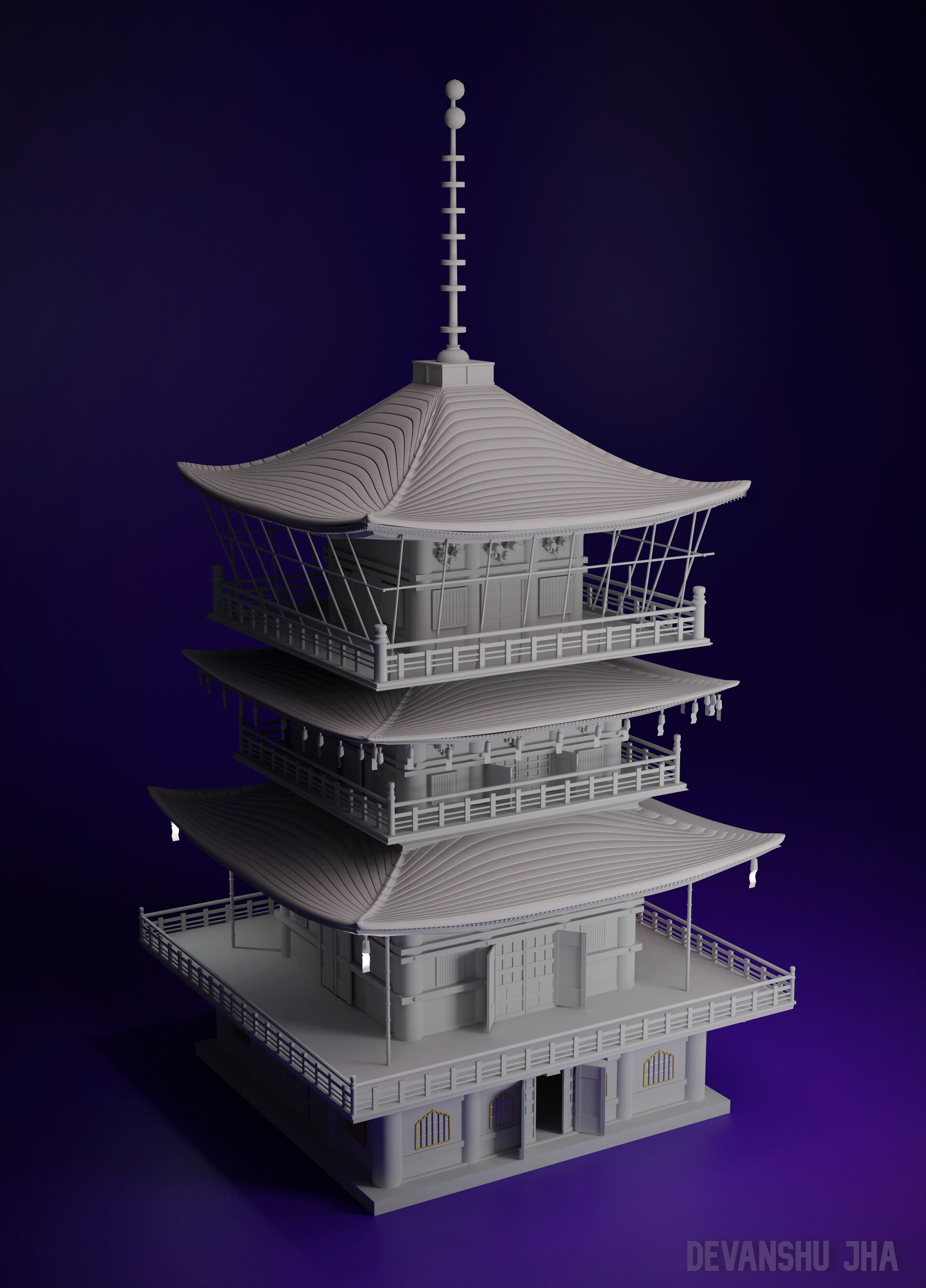 ArtStation - Japanese temple/shrine