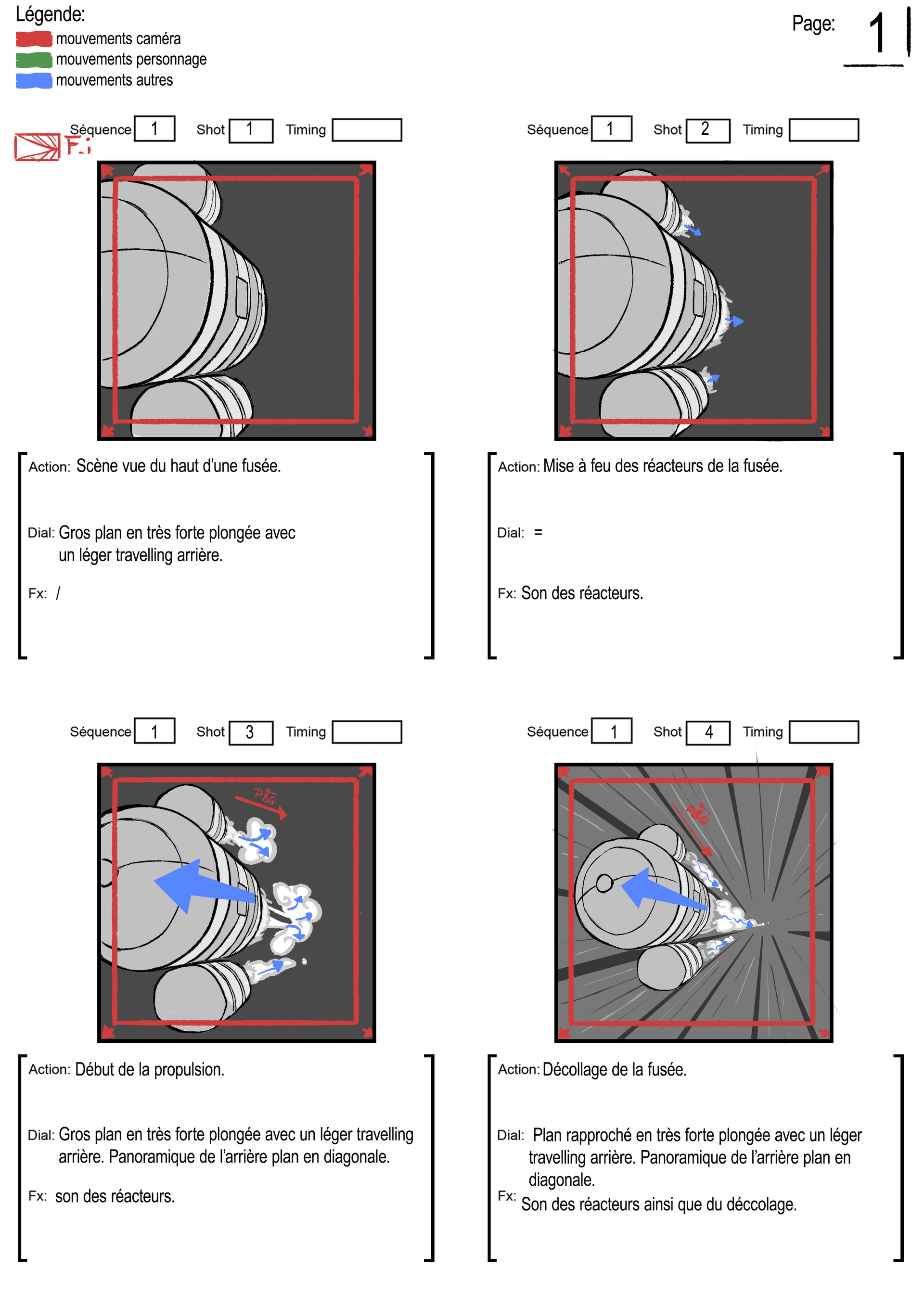 ArtStation - Storyboard space project