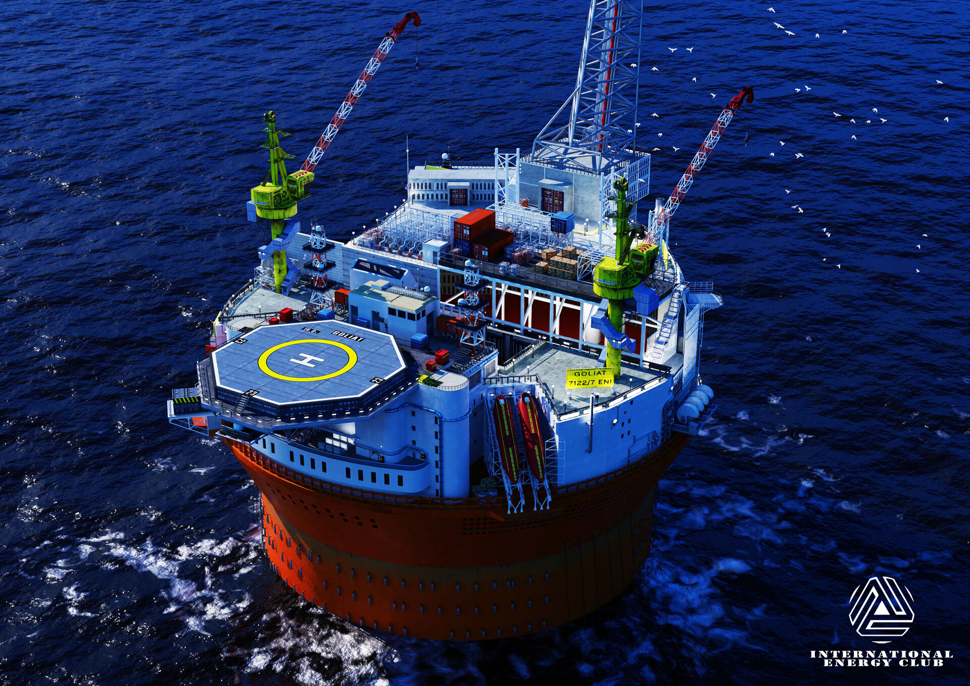 ArtStation - FPSO Goliat - SEVAN 1000 3D Model