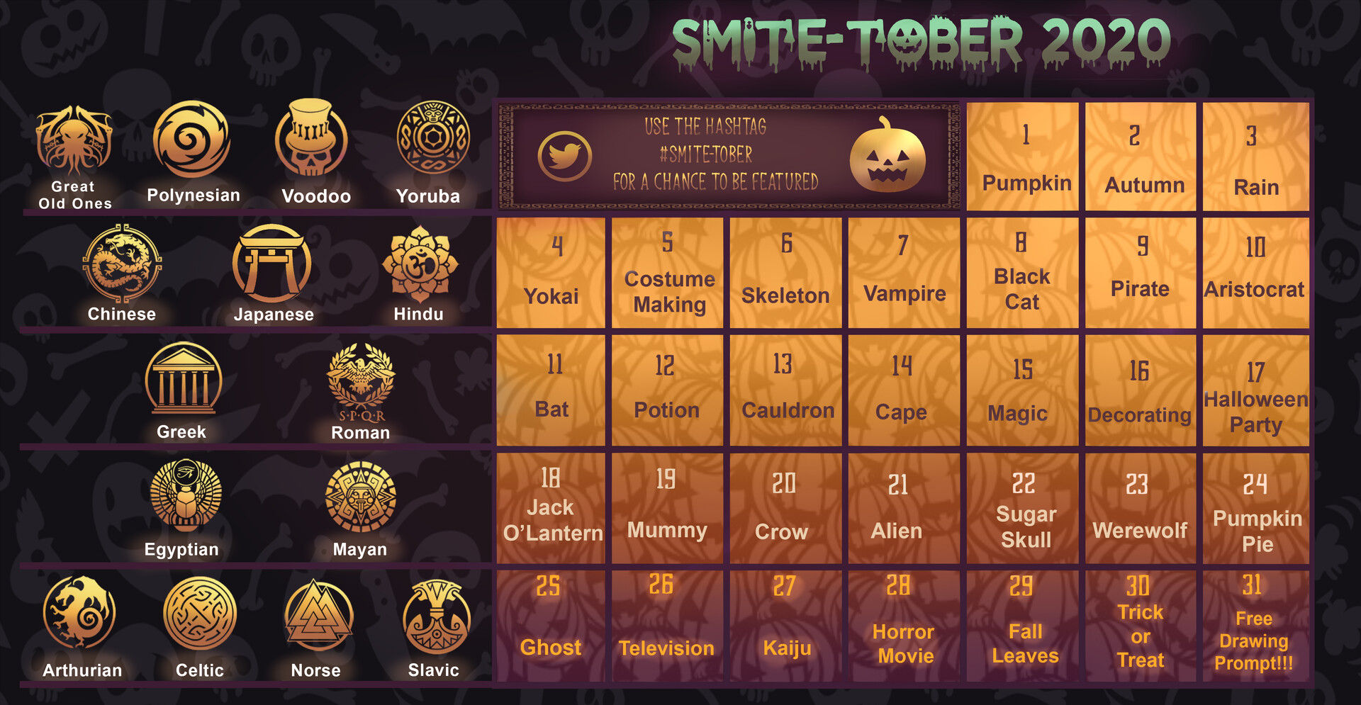 ArtStation - Drawtober 2020 - Smitetober (Part1)