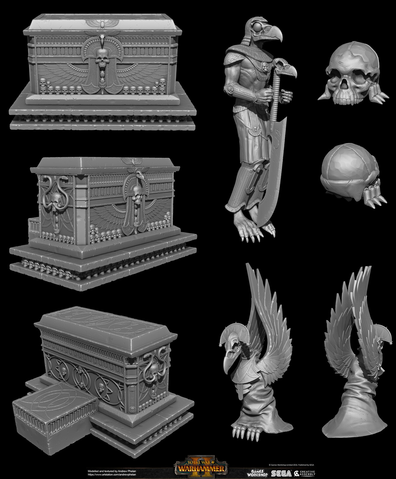 Andy Phelan - Tomb King Models created for Creative Assembly's Total ...