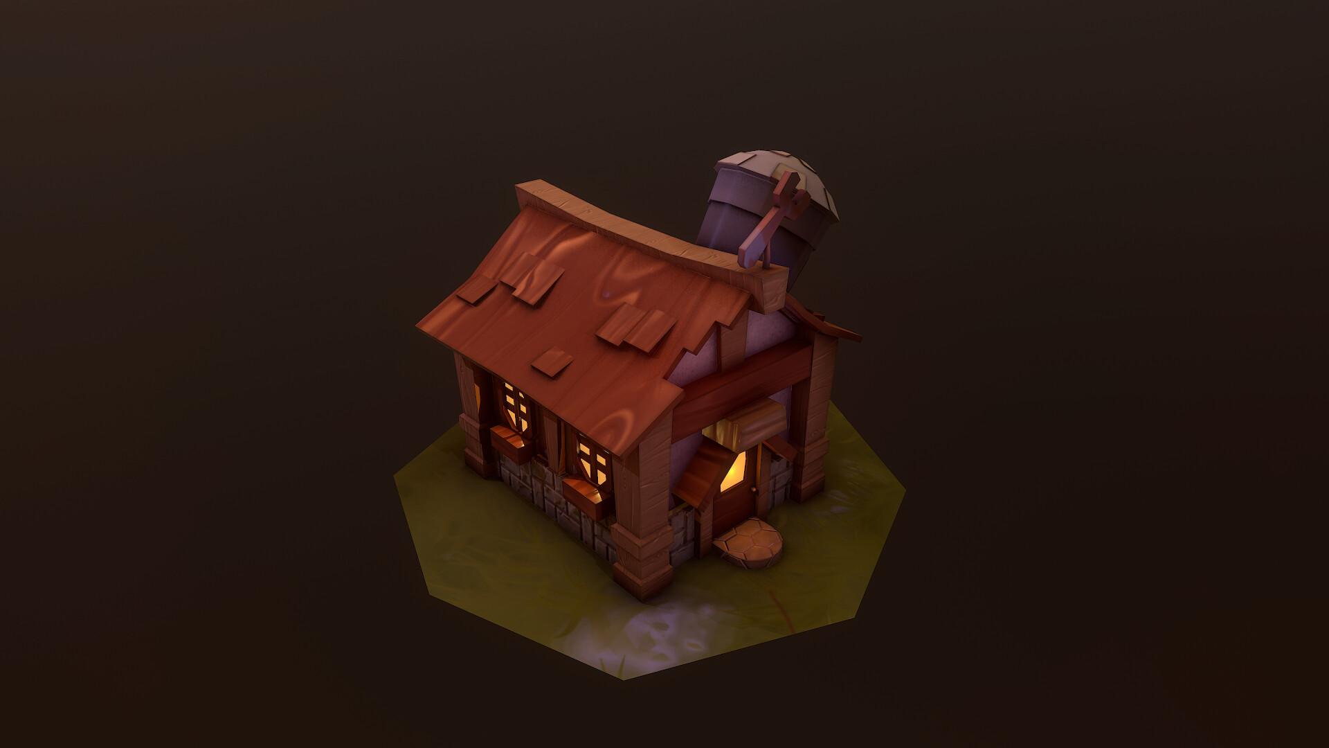 ArtStation - STYLIZED CARTOON HOUSE