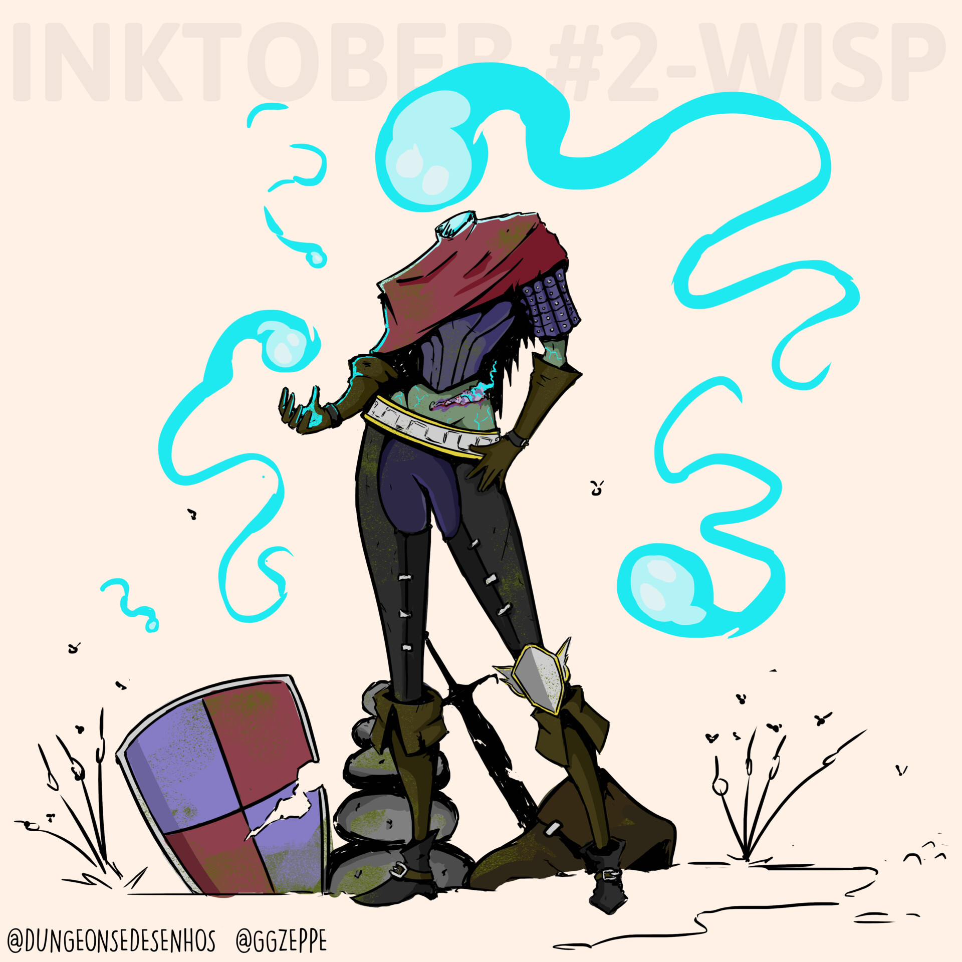 ArtStation - Inktober #2 - Wisp