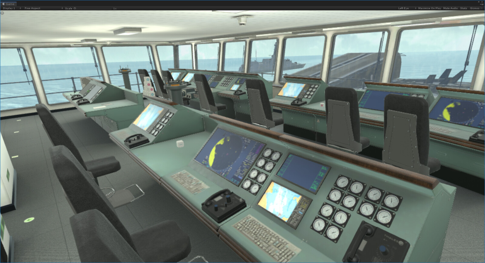 Andy Coxall - VR - Aircraft Carrier Bridge - Synthetic training