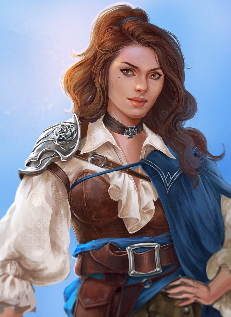 ArtStation - Musketeer girl