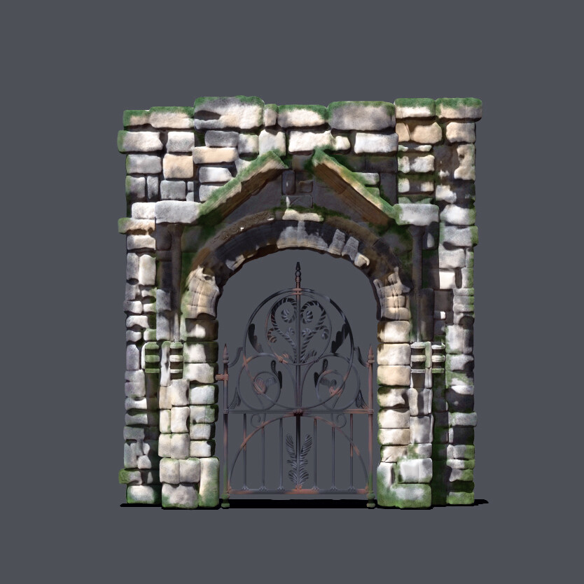 ArtStation - 1800's Stone Gate
