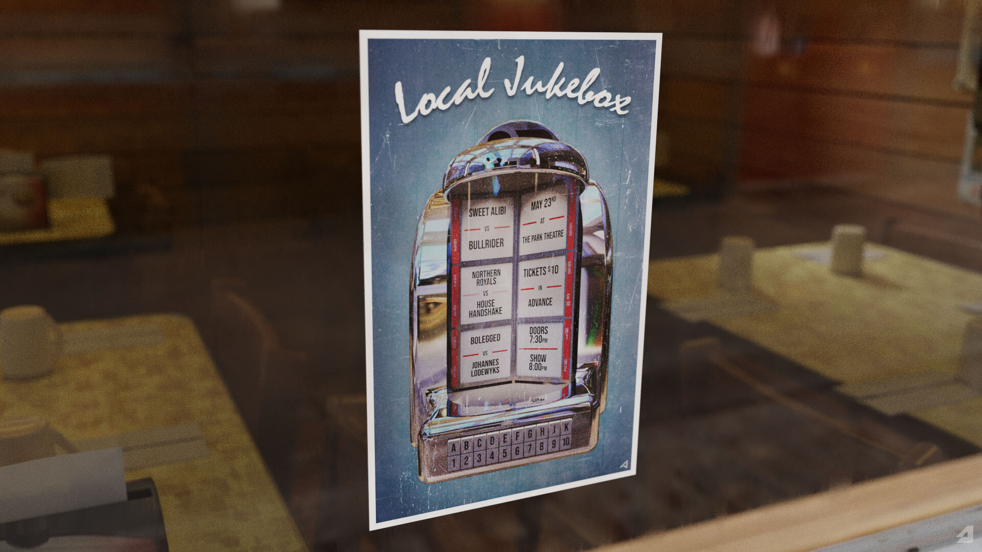 ArtStation - Local Jukebox - Gig Poster