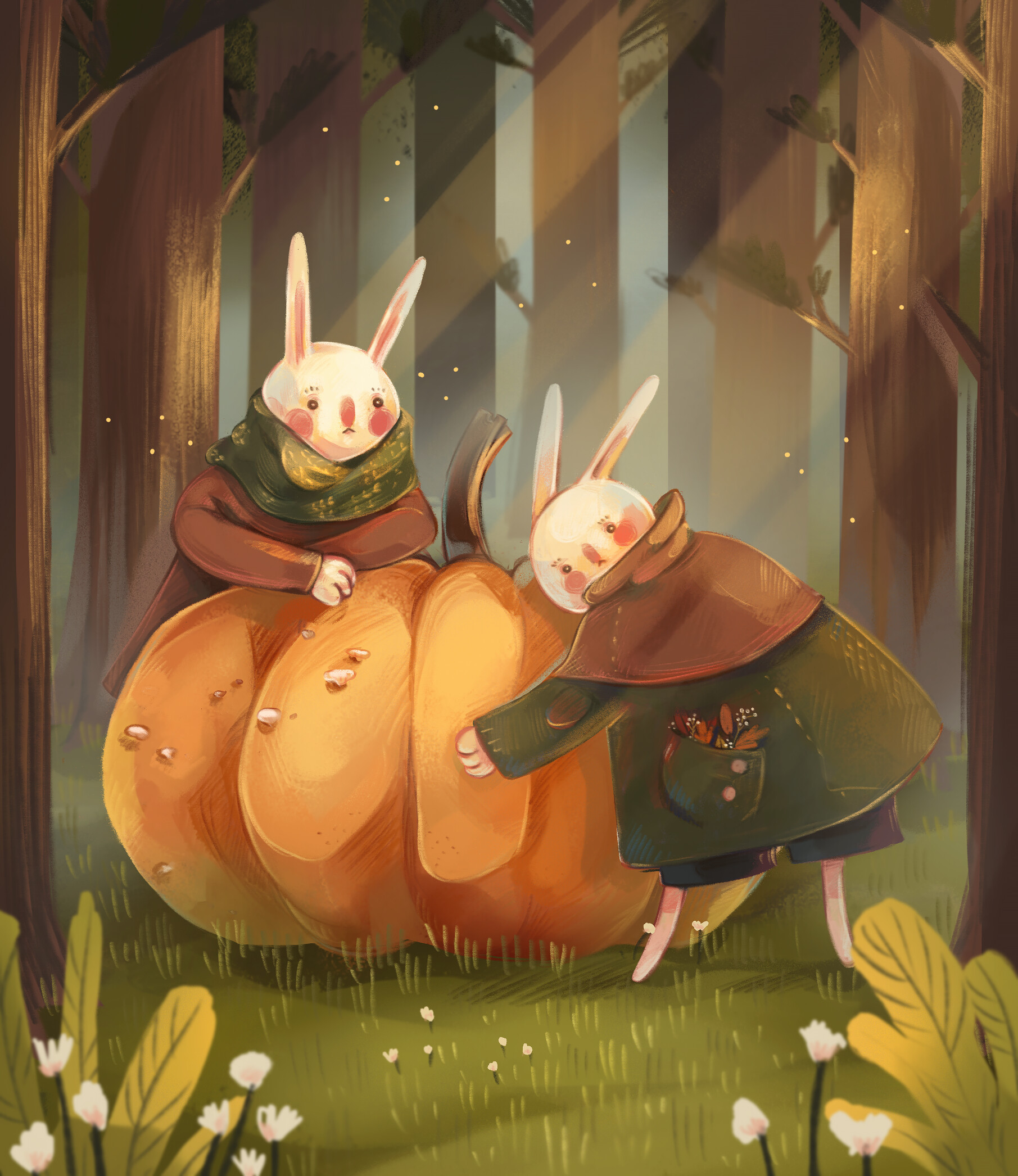 ArtStation - Pumpkin Bunnies