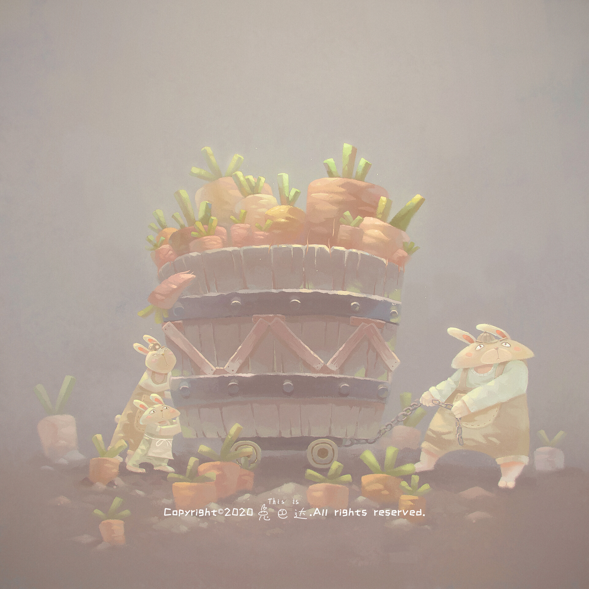 ArtStation - Bunny sequence illustration