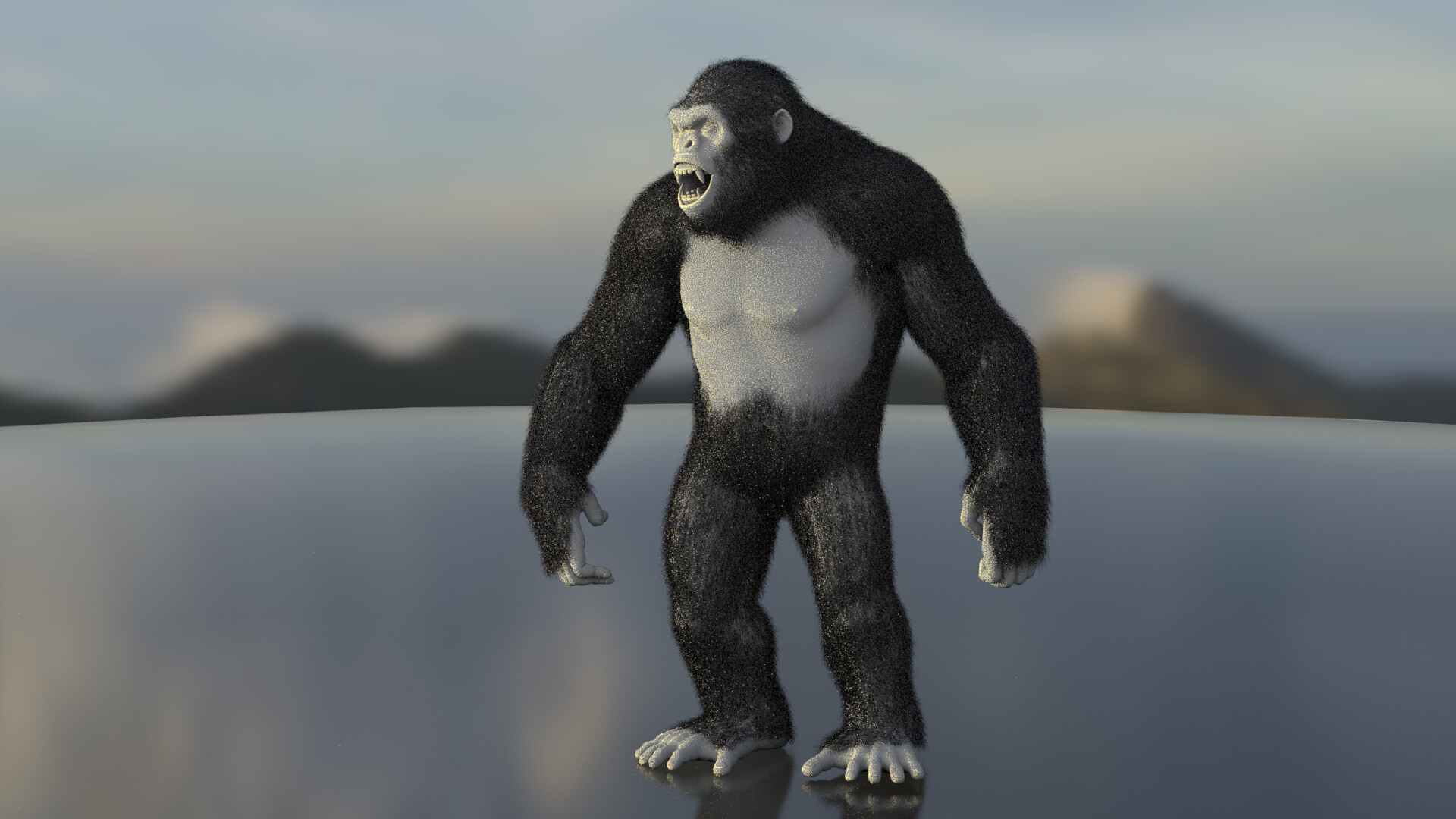 ArtStation - Kong Fur wip