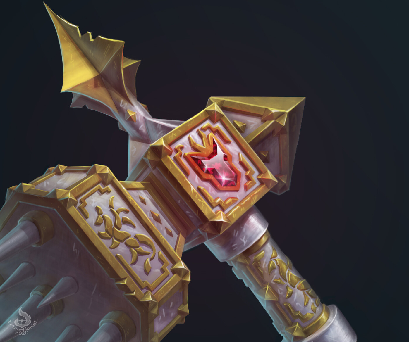 ArtStation - Dragon King's Hammer, WIP, 2020