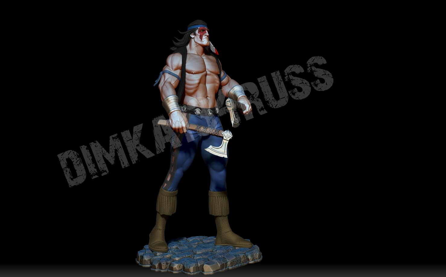 ArtStation - night wolf mortal kombat