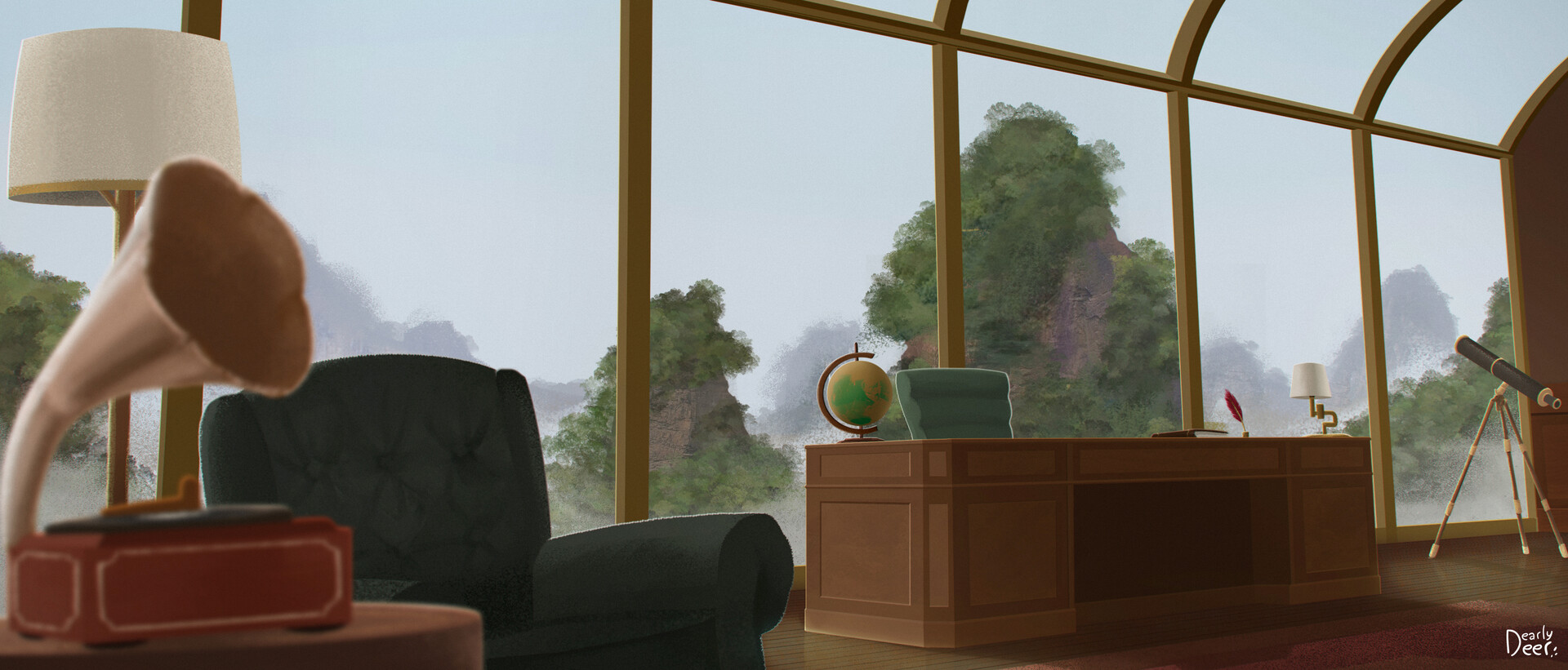 ArtStation - Airship Room Design