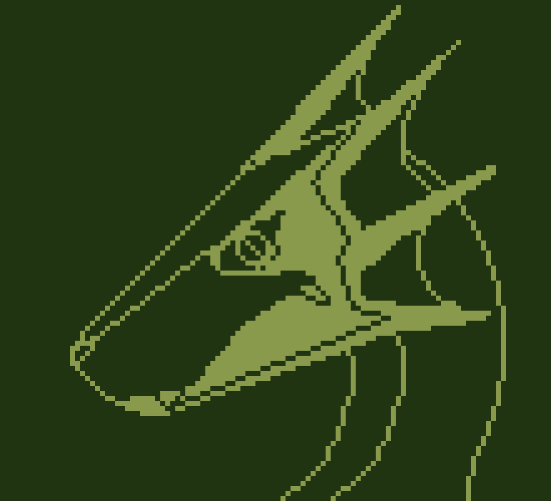 ArtStation - One bit dragon head