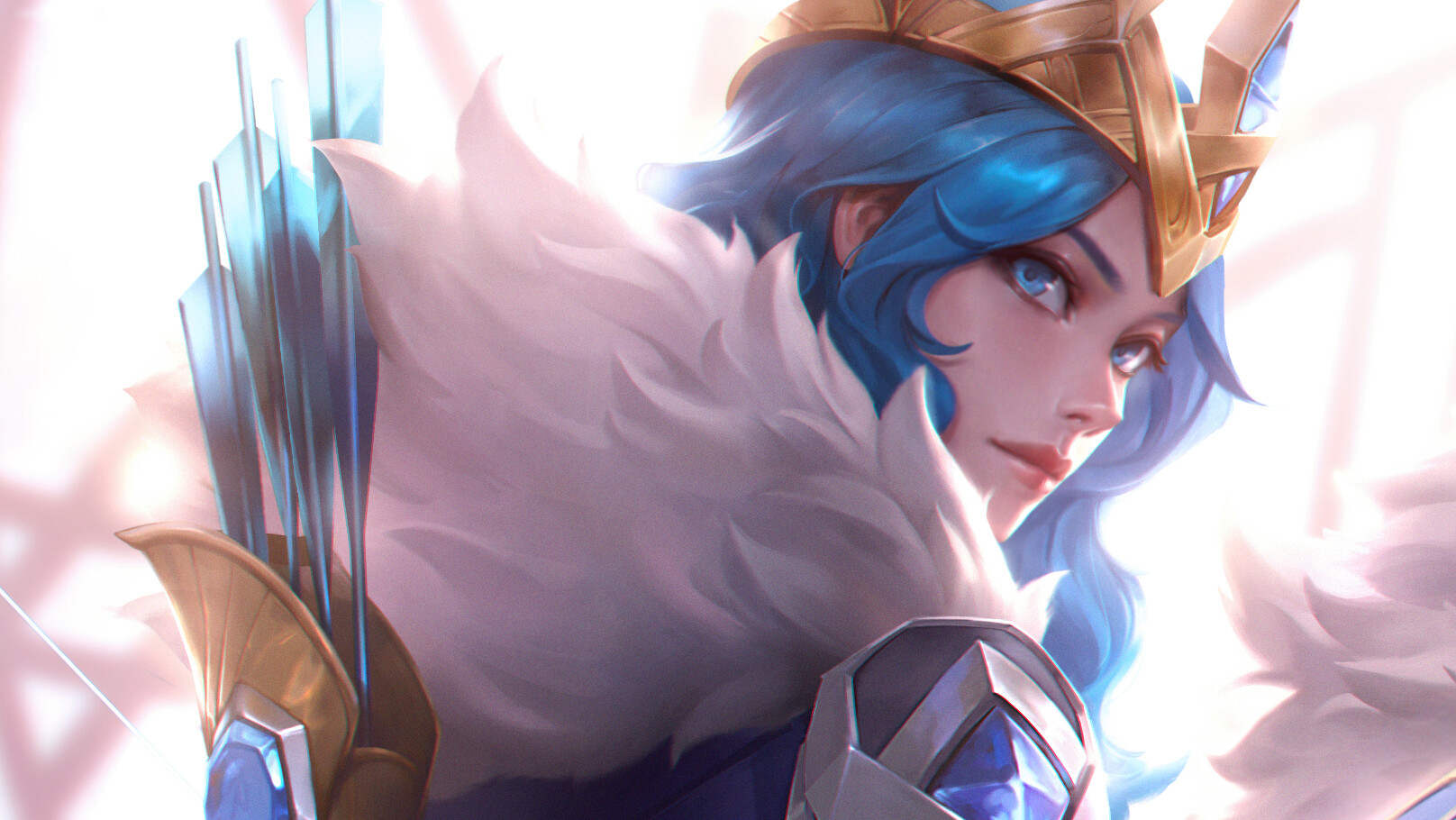 Tina Wei - Queen Ashe and King Tryndamere Splash art for League of Legends: Wild Rift