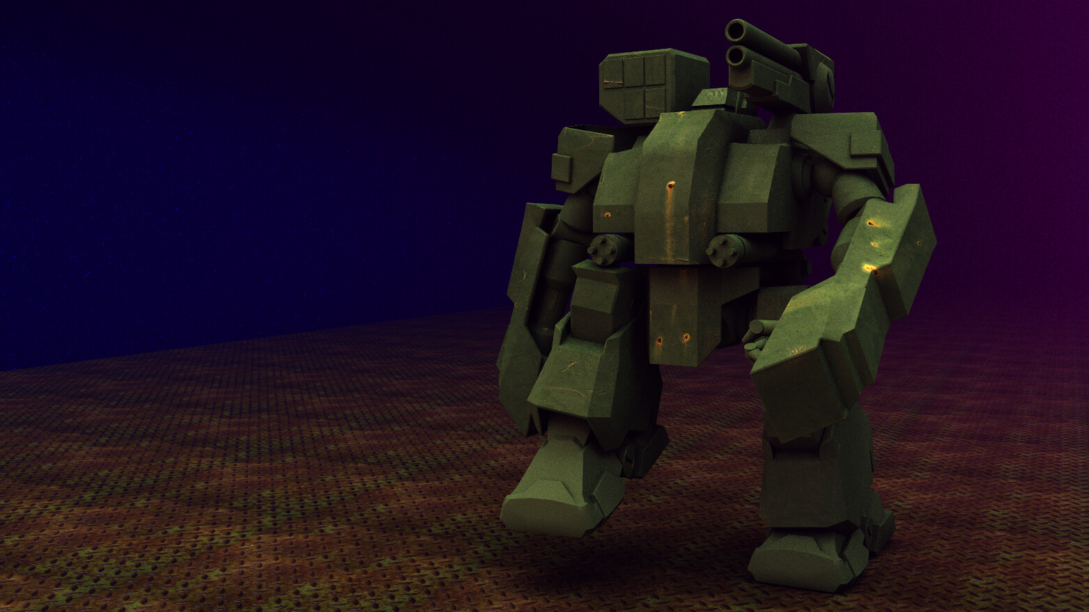 ArtStation - Mech Toy Soldier - Animated